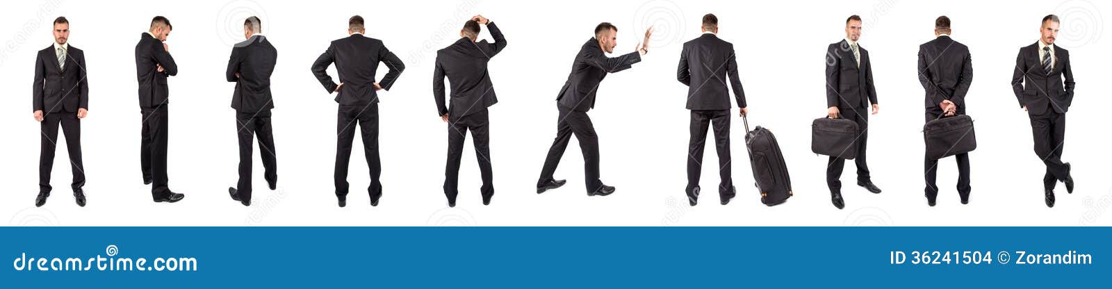 Collection of Full Length Portraits Stock Photo - Image of handsome ...