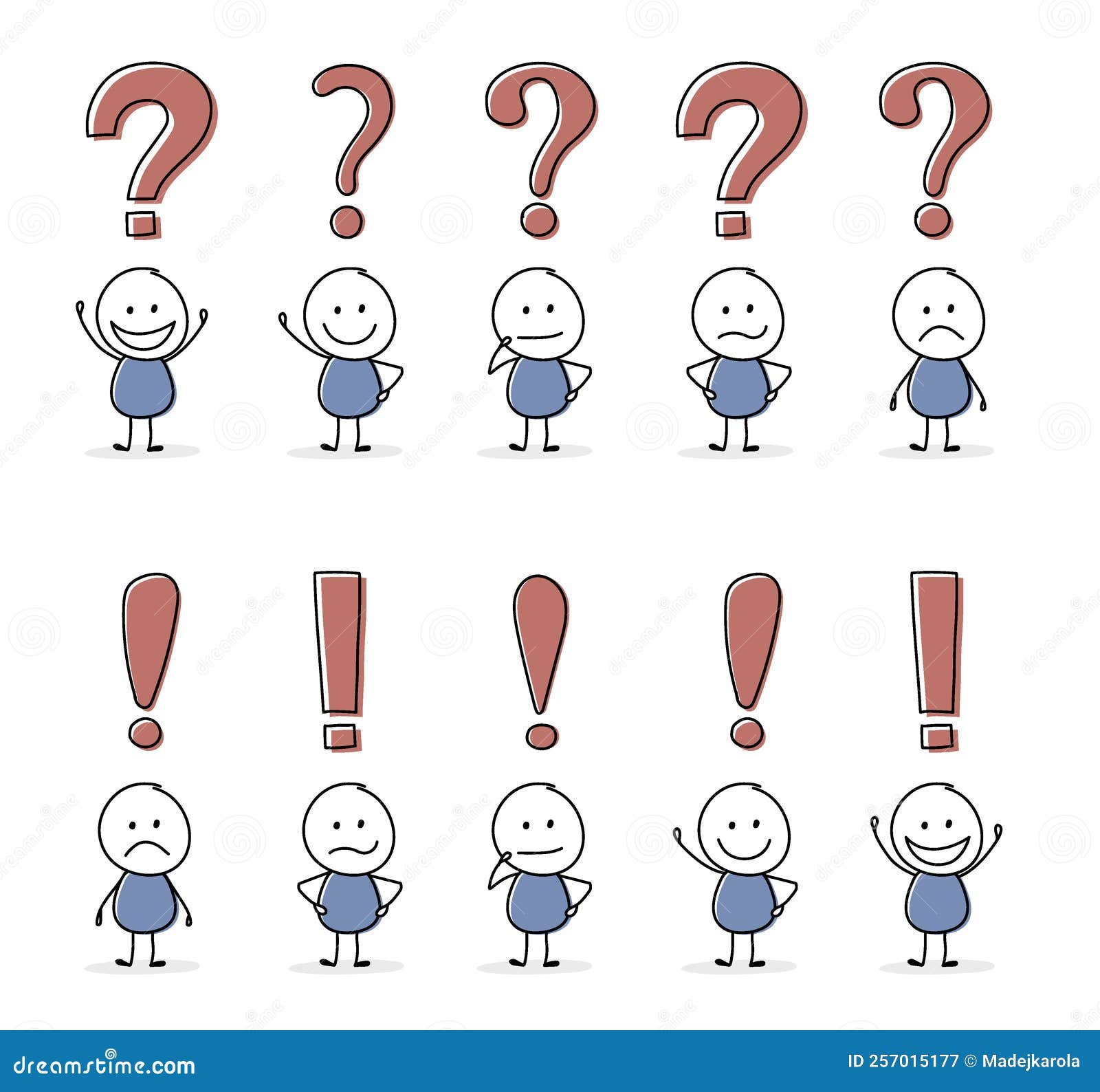 Collection of Funny Stickman with Question Mark and Exclamation Mark ... Collection of Funny Stickman with Question Mark and Exclamation Mark ...