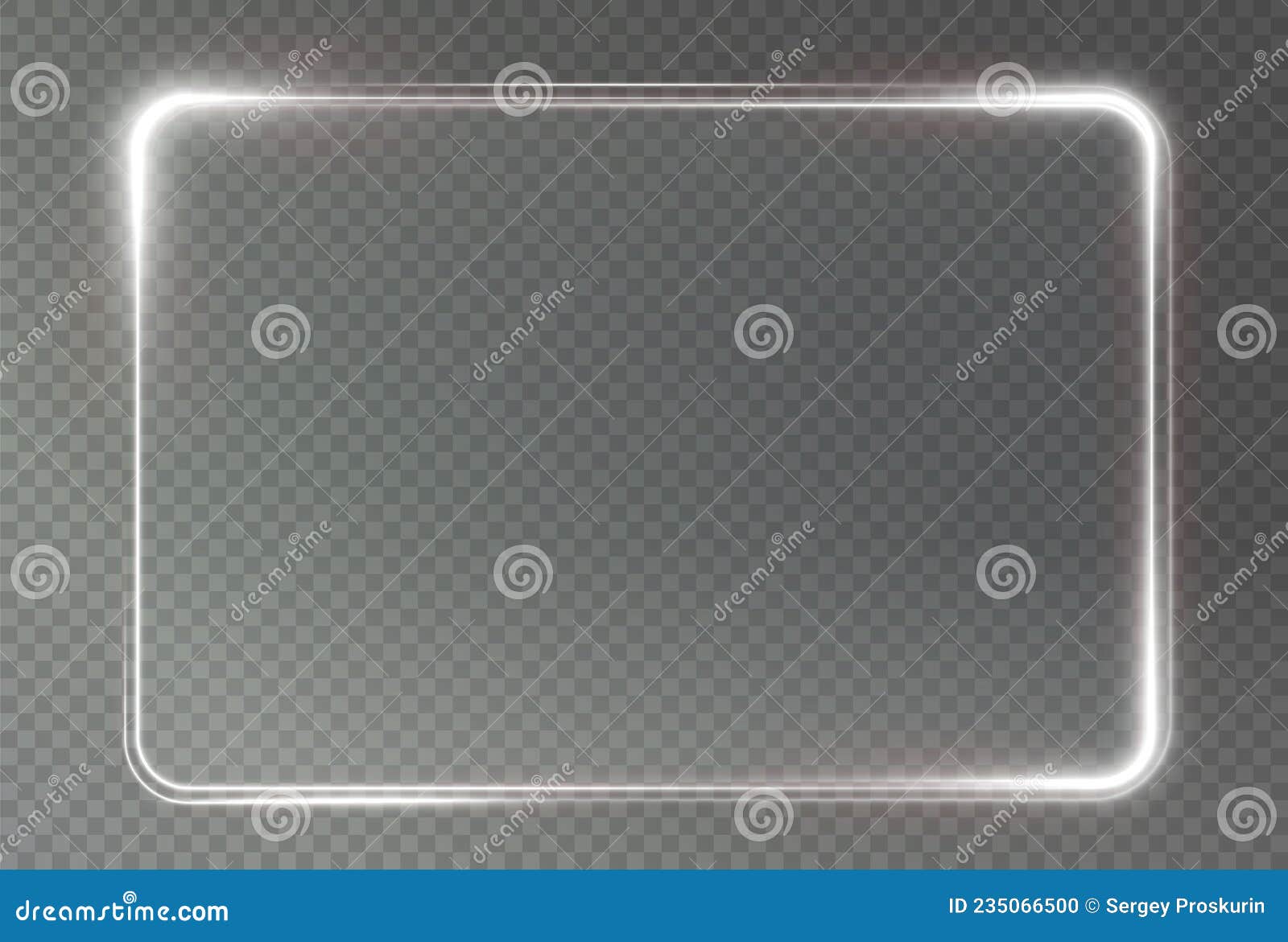 Collection of Futuristic Hud Light White Frame. PNG Technological ...