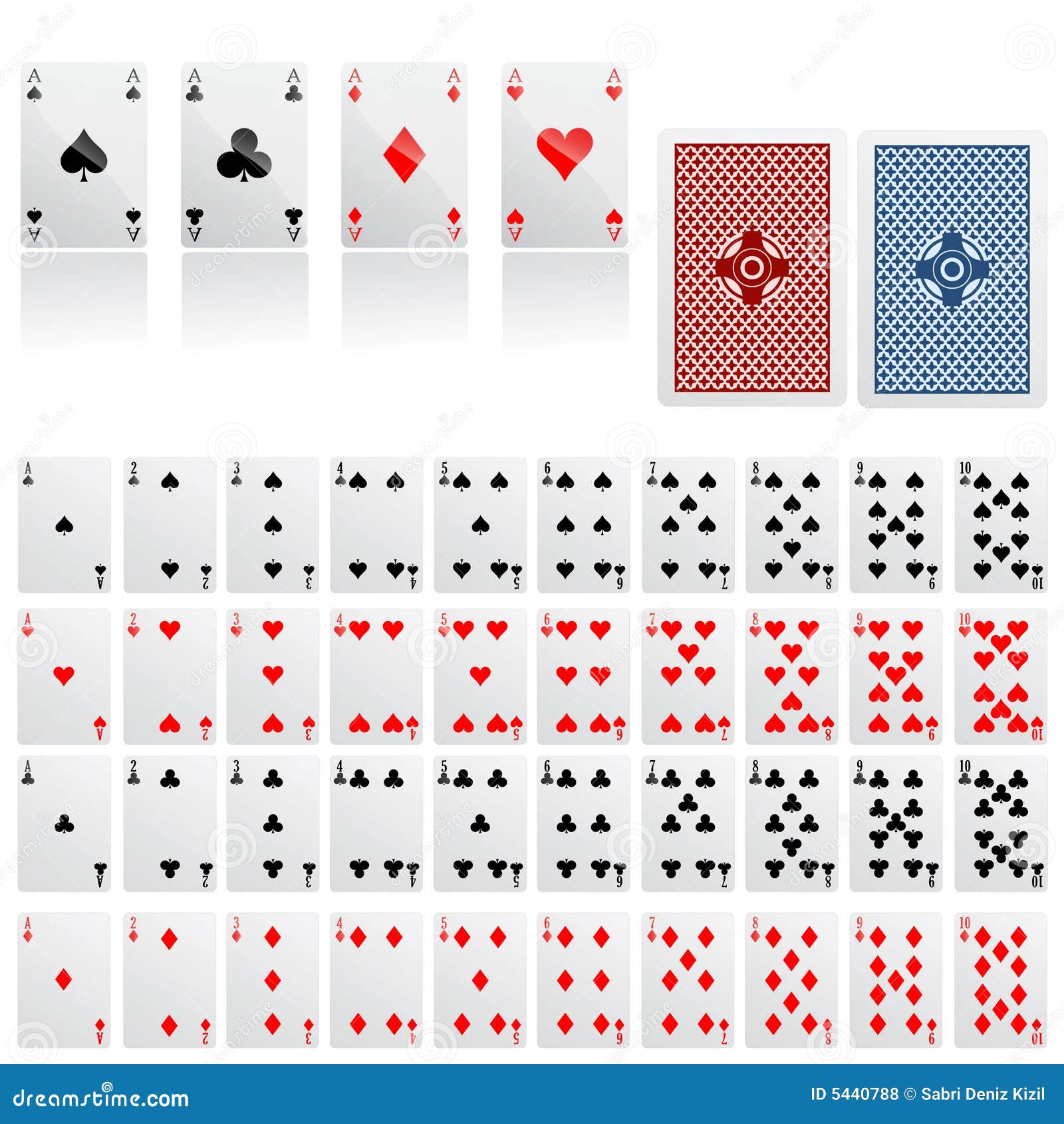 Collection of Game Card Vector Stock Vector - Illustration of heart ...