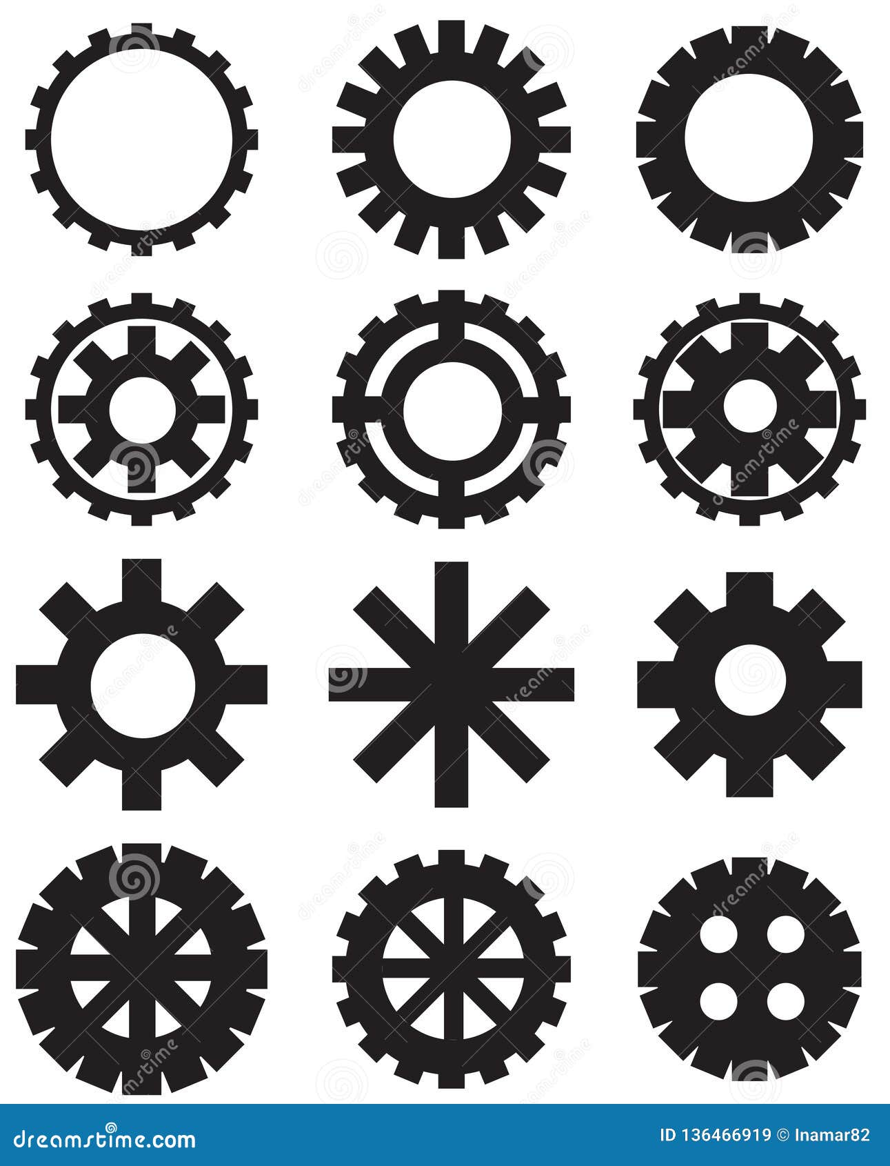 Collection of Gear Illustration Stock Vector - Illustration of cogwheel ...