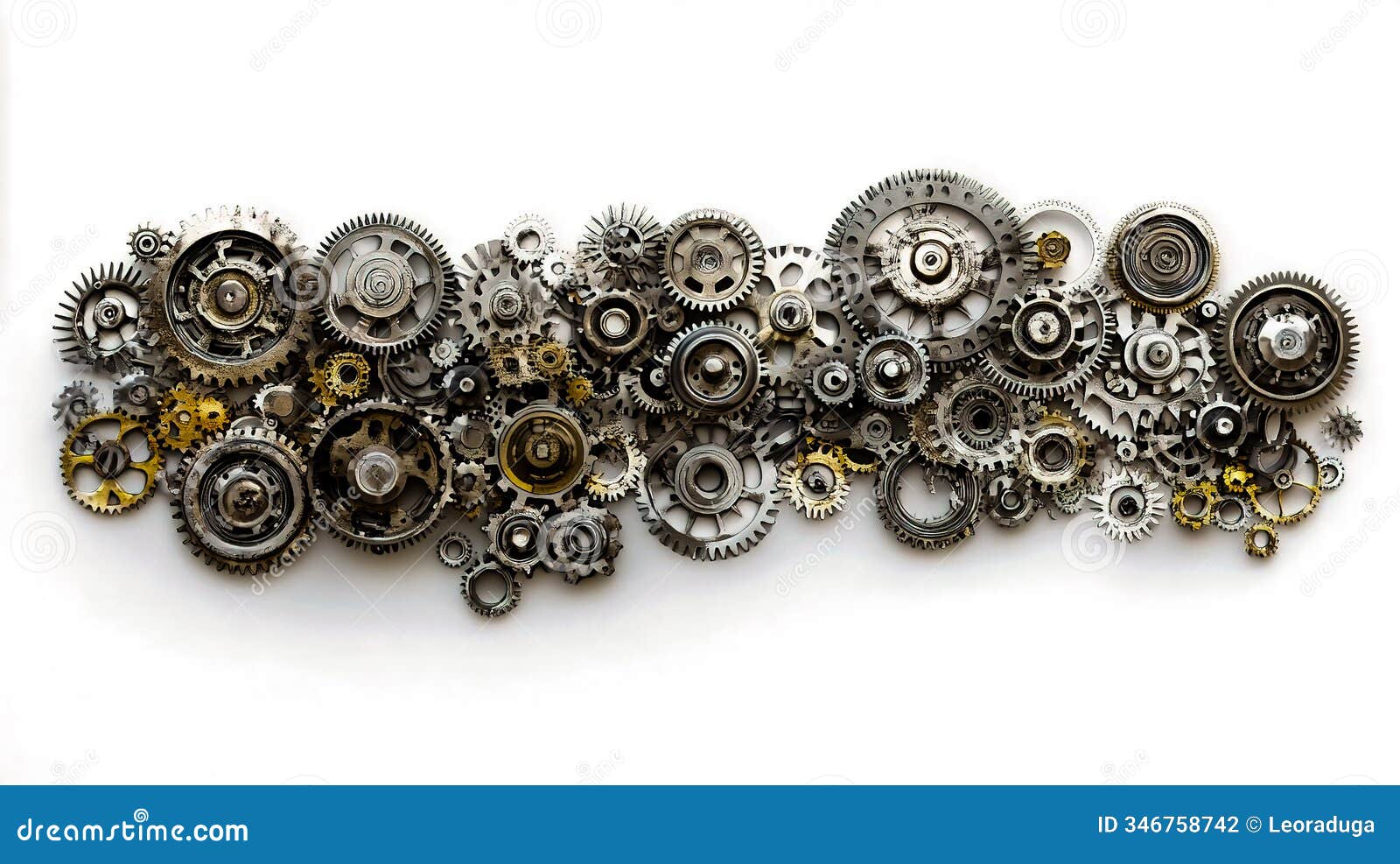 A Collection of Gears and Cogs are Shown in Various Sizes and Shapes ...