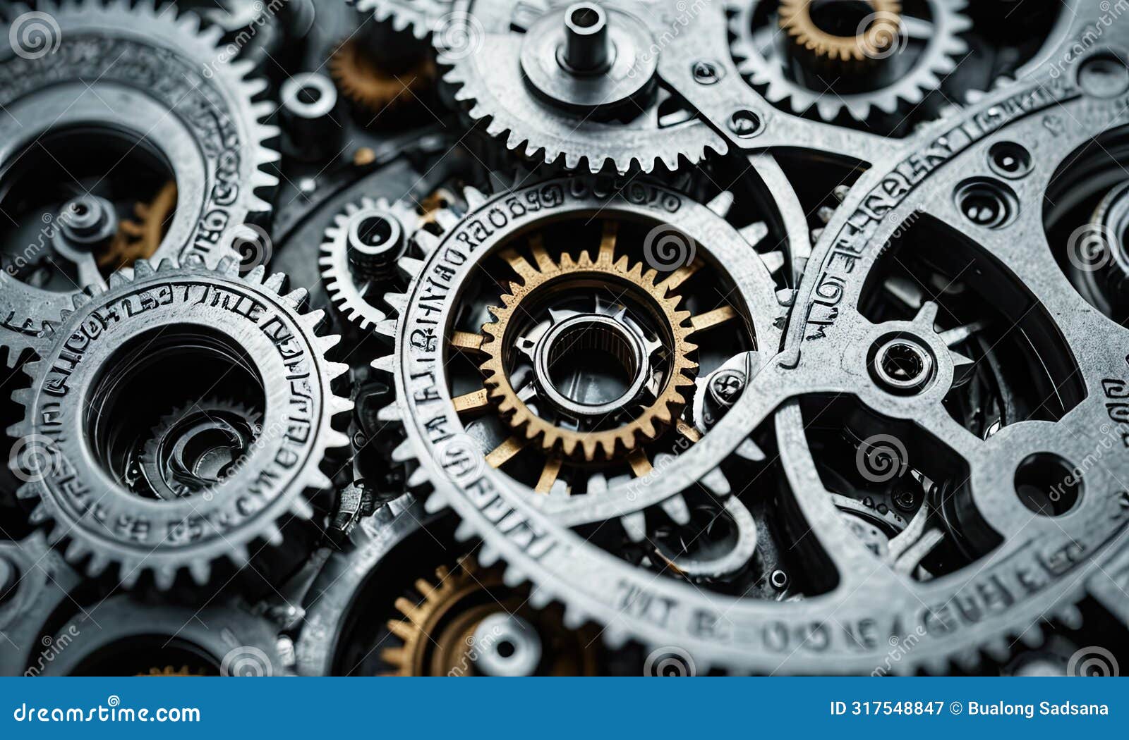 A Collection of Gears are Shown in this Image, with the Number 10 ...