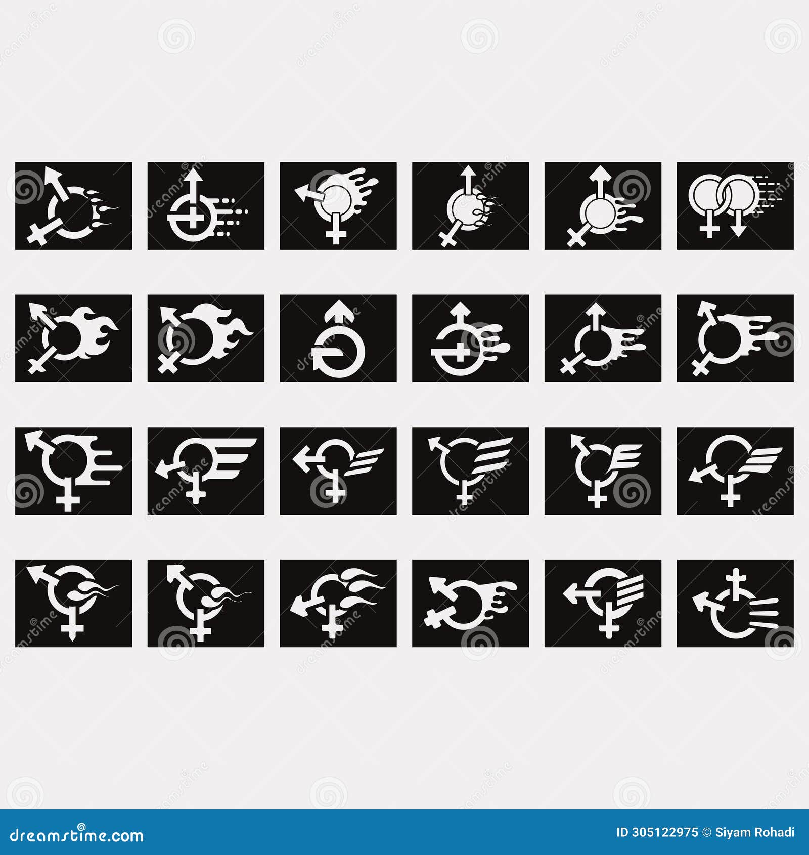 Collection of gender logos stock vector. Illustration of concept ...