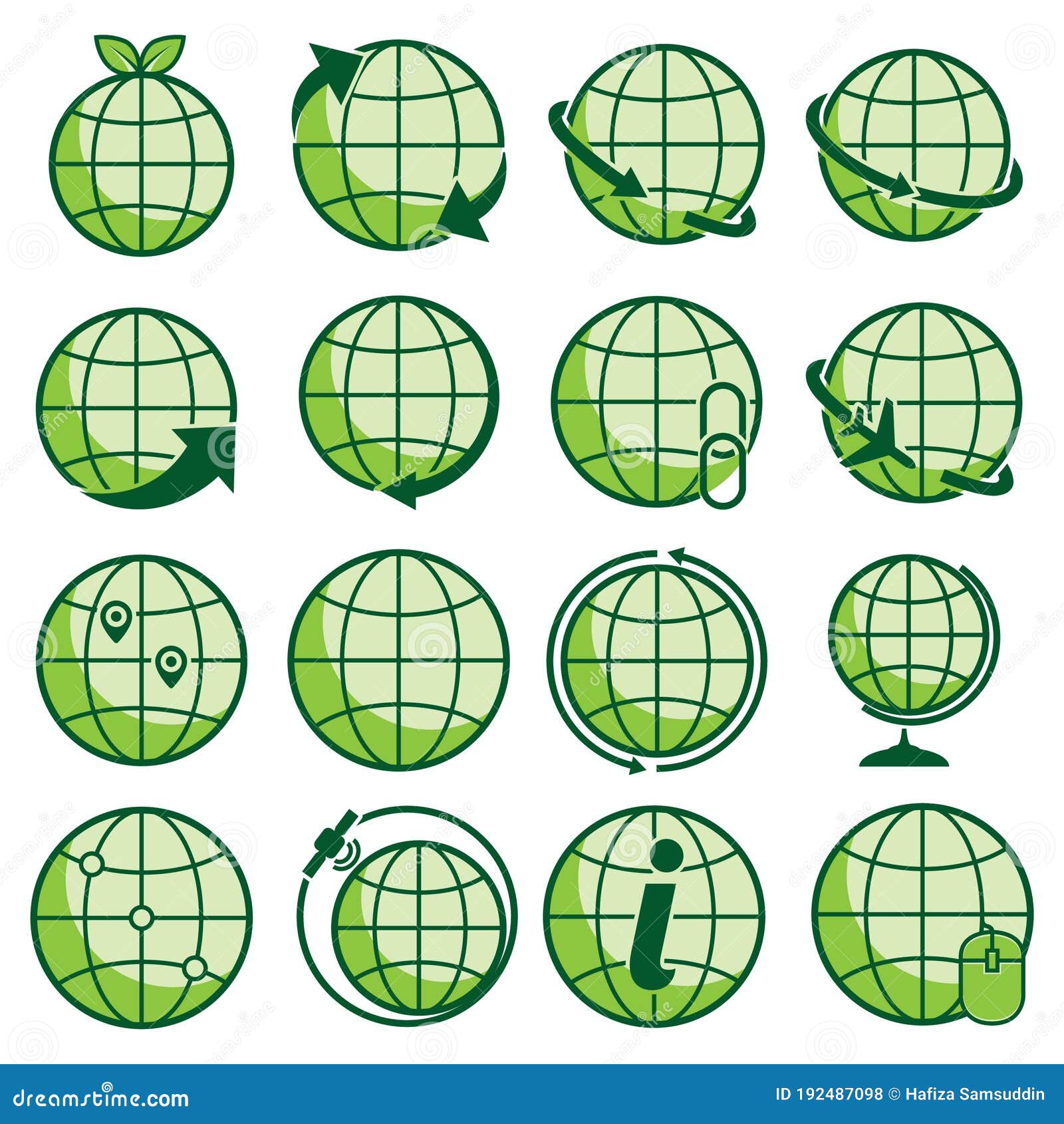 Collection of Global Concepts. Vector Illustration Decorative Design ...