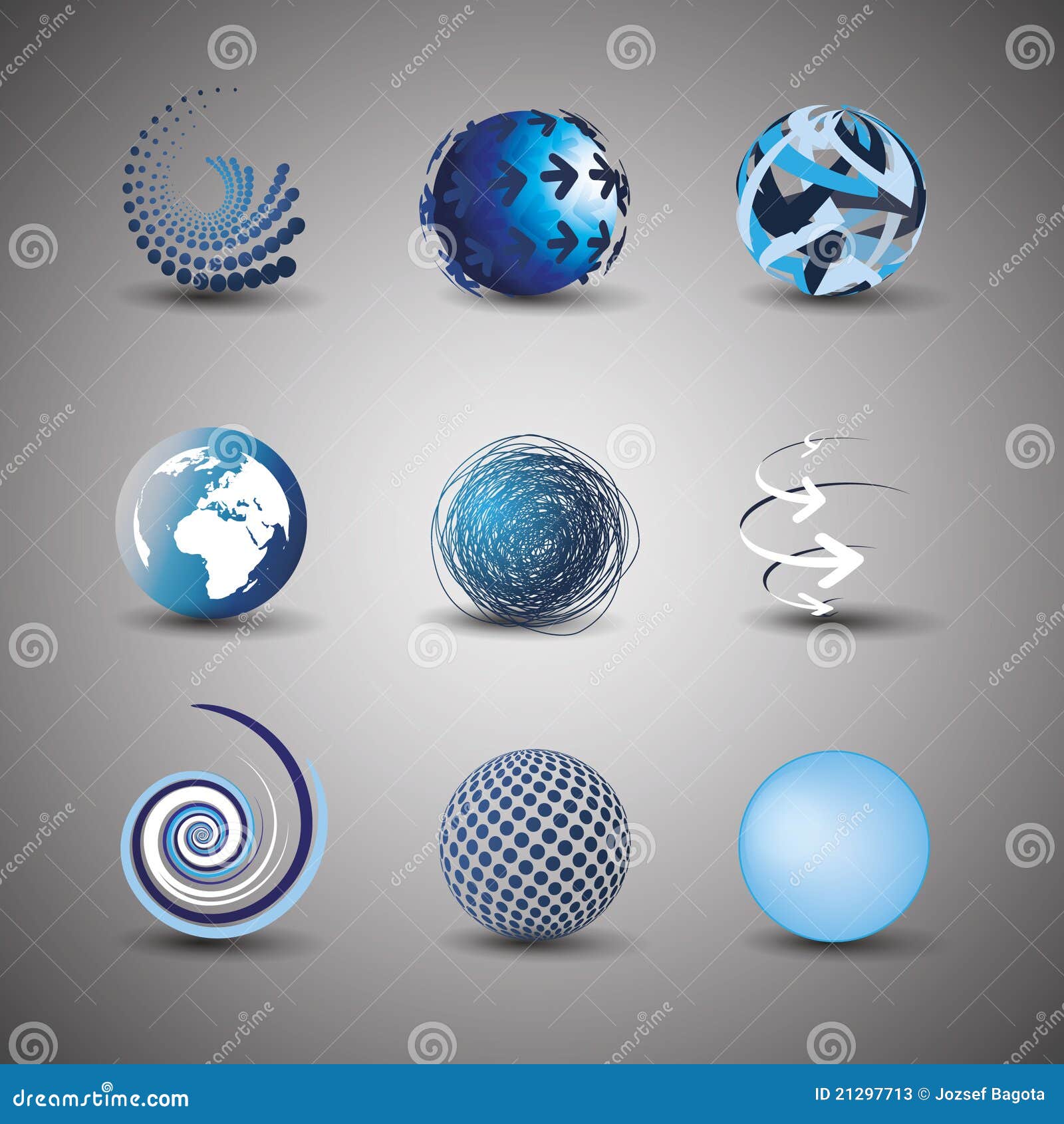 Collection of Globe Designs Stock Vector - Illustration of abstract ...