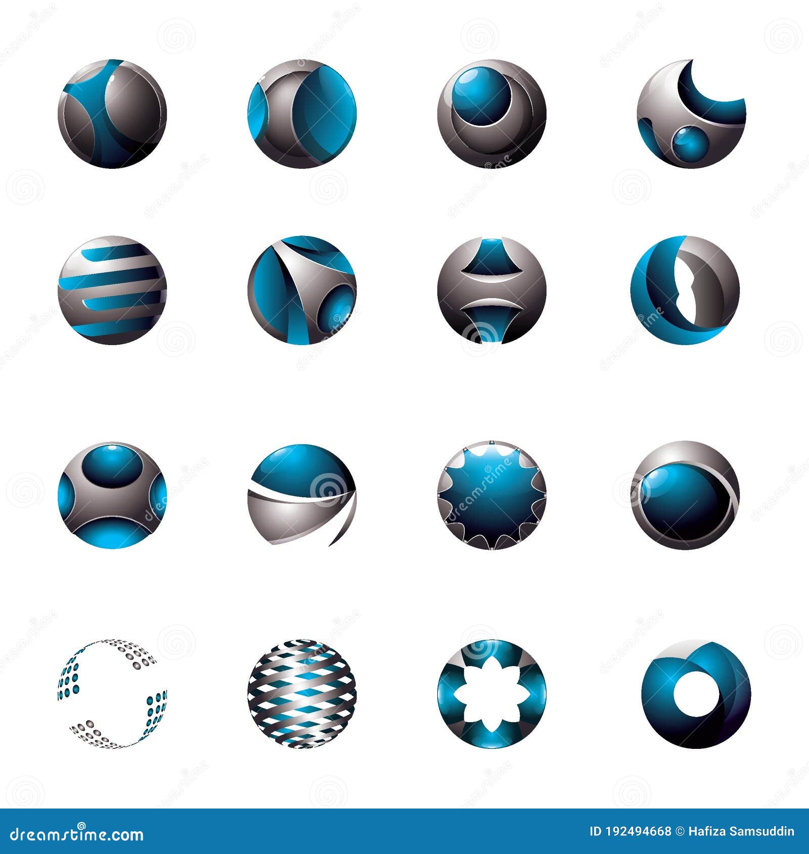 Collection of Globe Designs. Vector Illustration Decorative Design ...