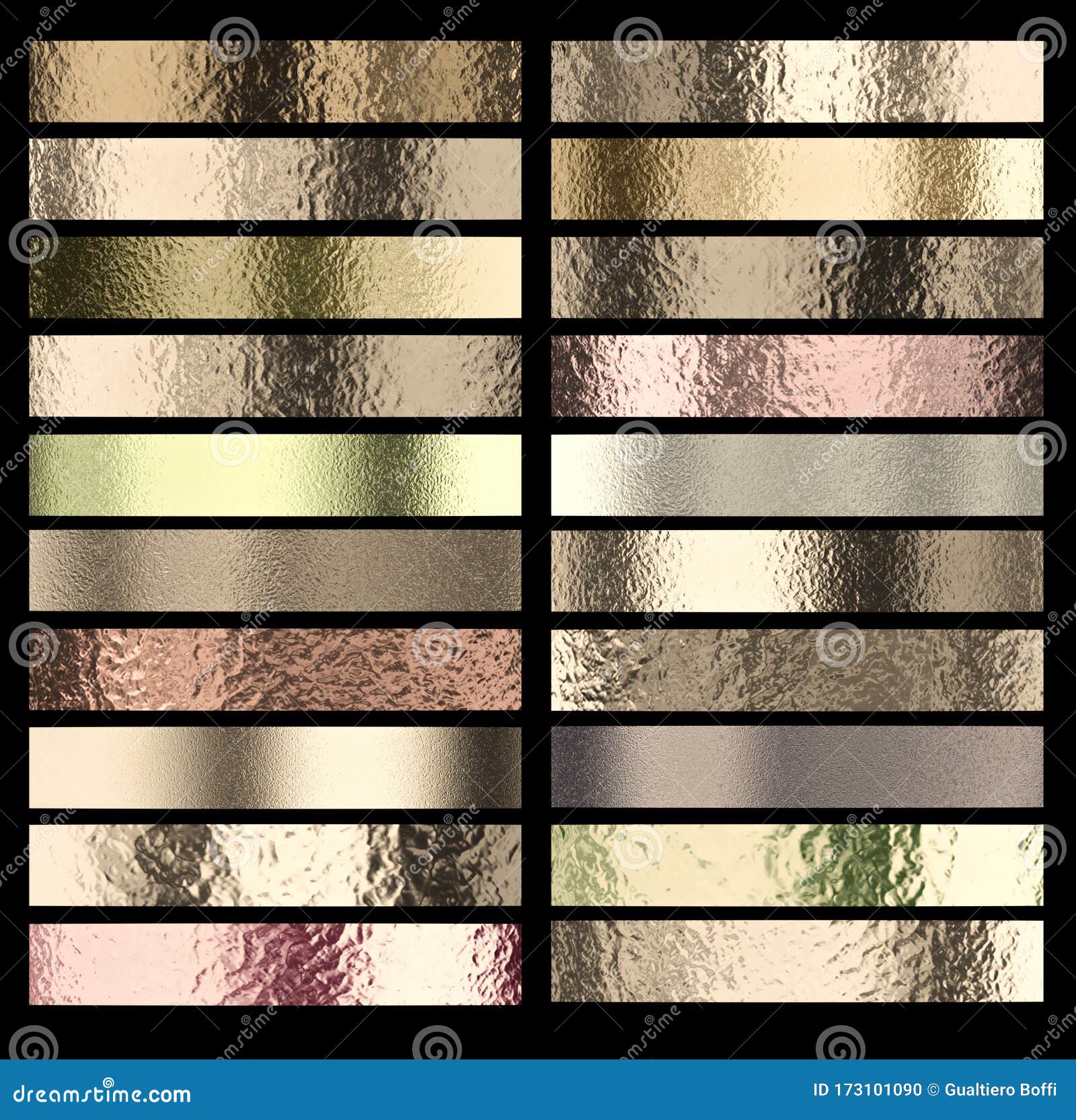 Collection of Gold-colored Textures with Different Textures and Sizes ...