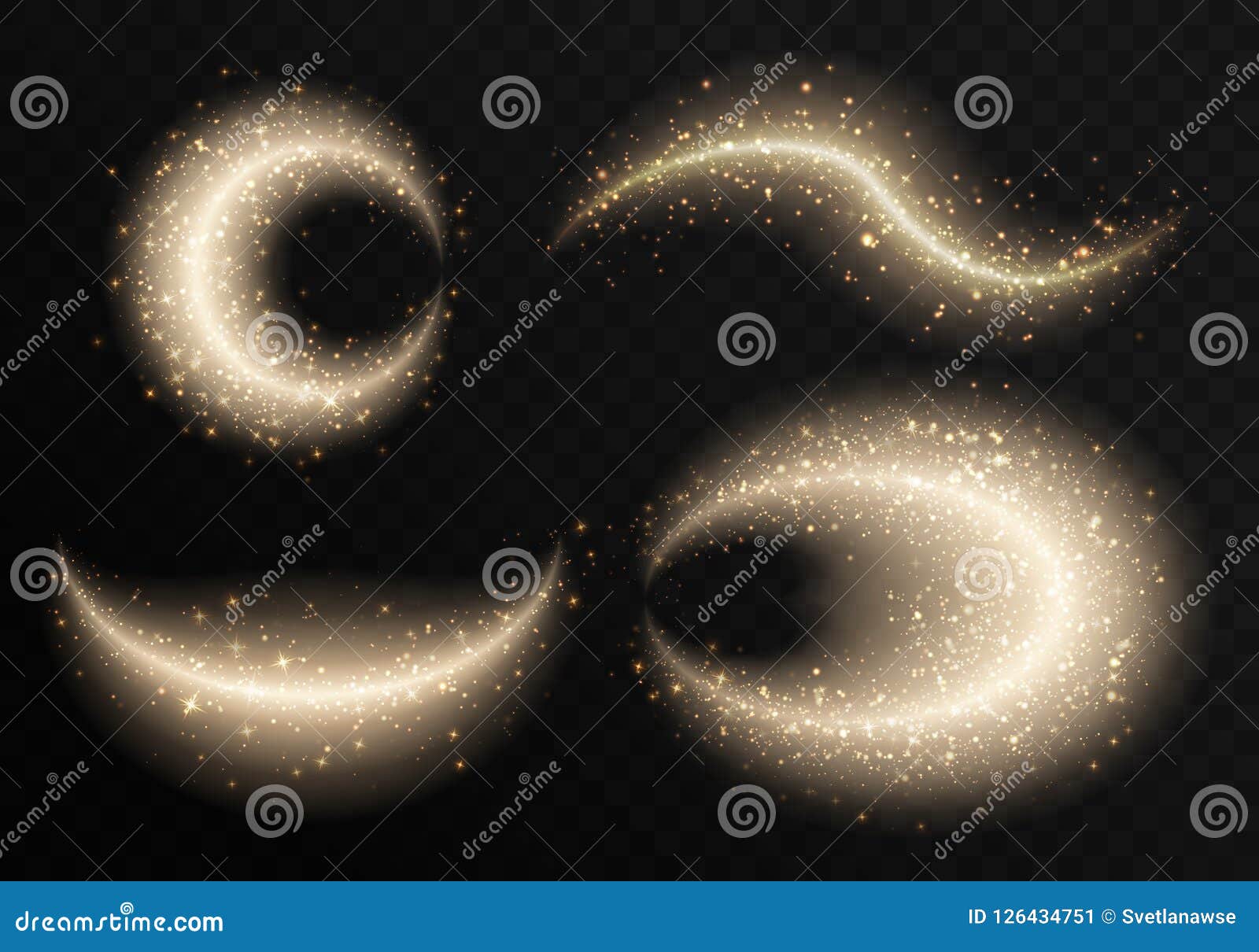 Collection of Gold Design Elements Stock Vector - Illustration of ...