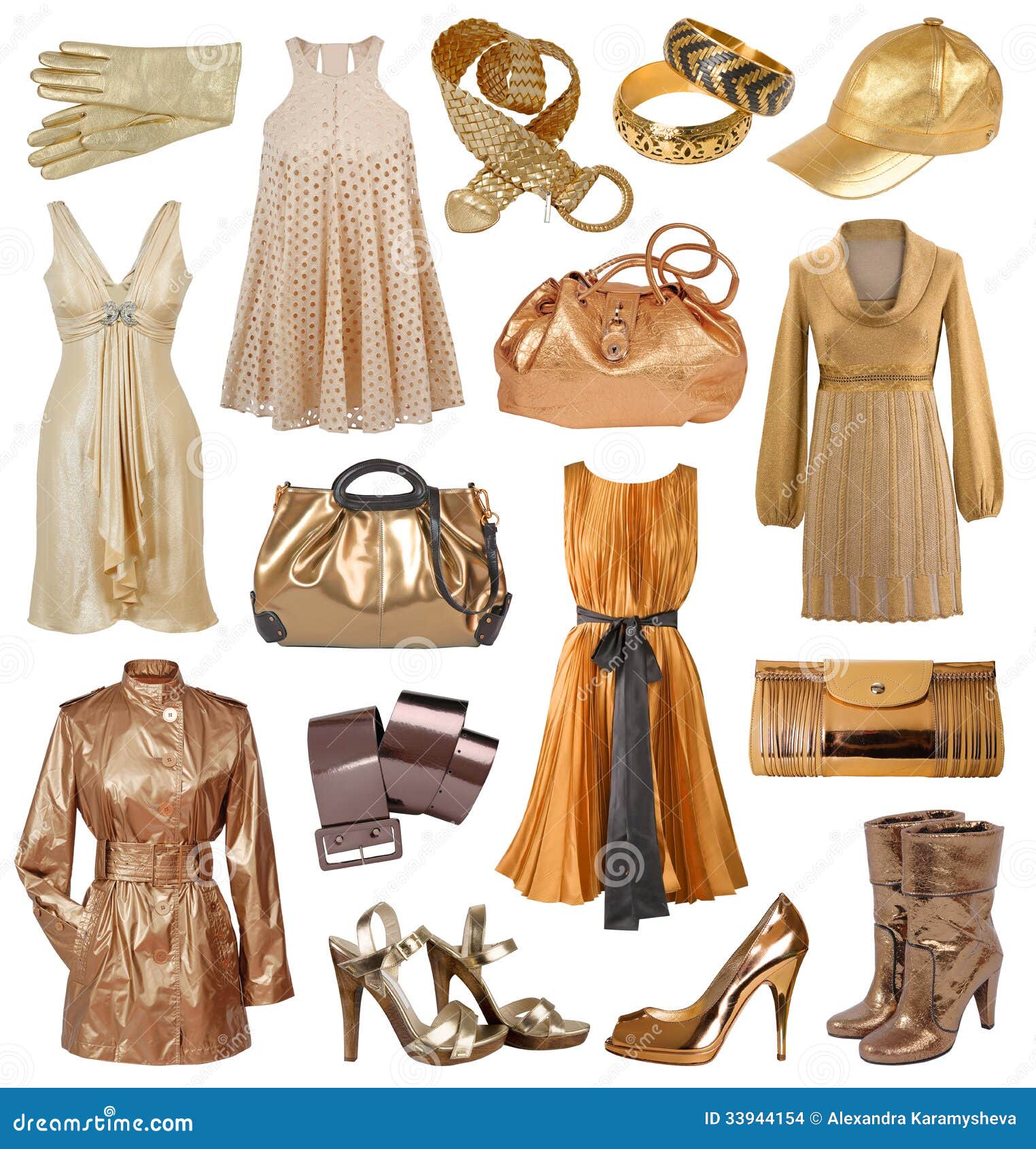 Collection of gold dress stock photo. Image of jacket - 33944154
