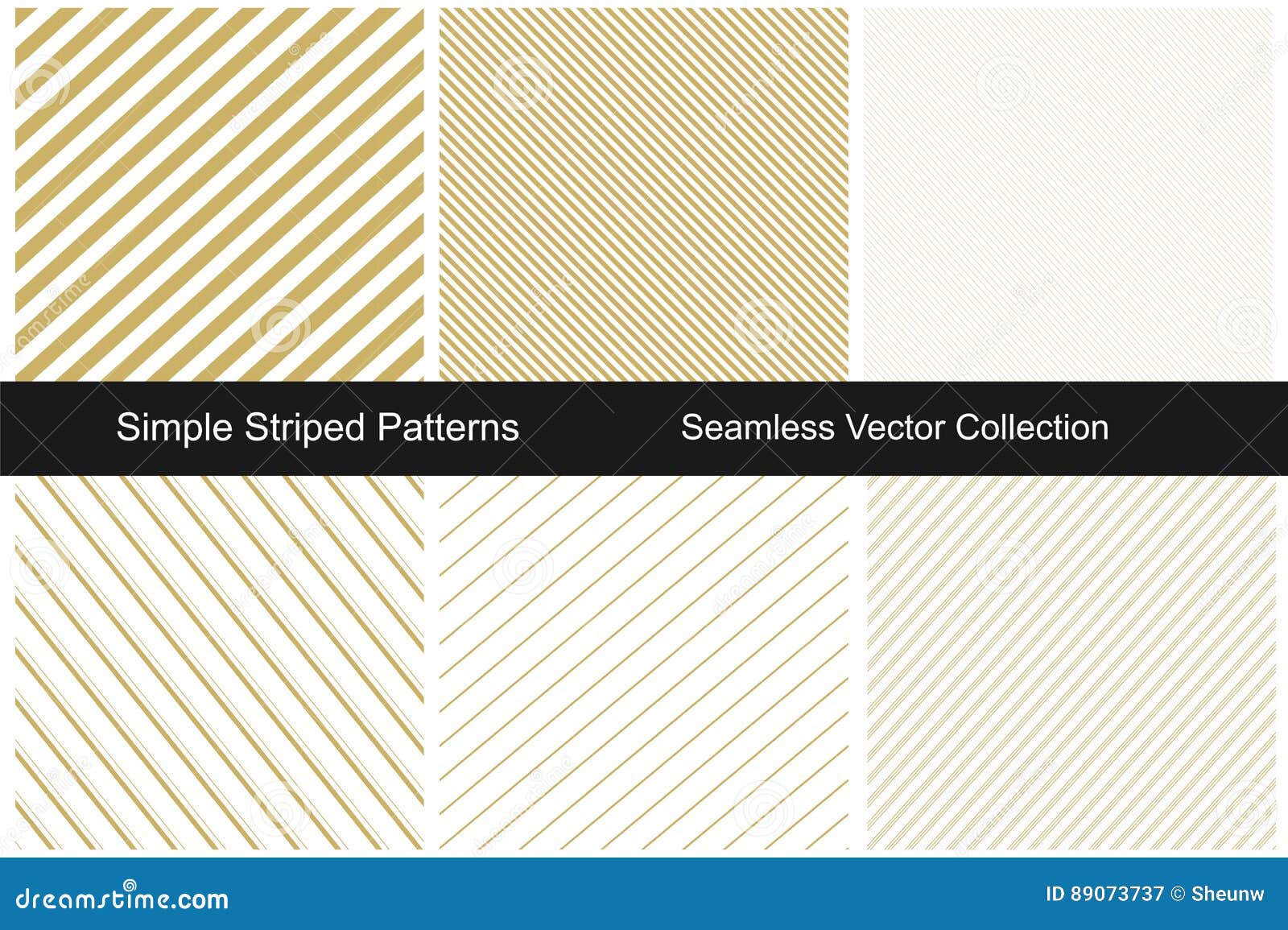 Collection of Gold Striped Backgrounds. Stock Vector - Illustration of ...