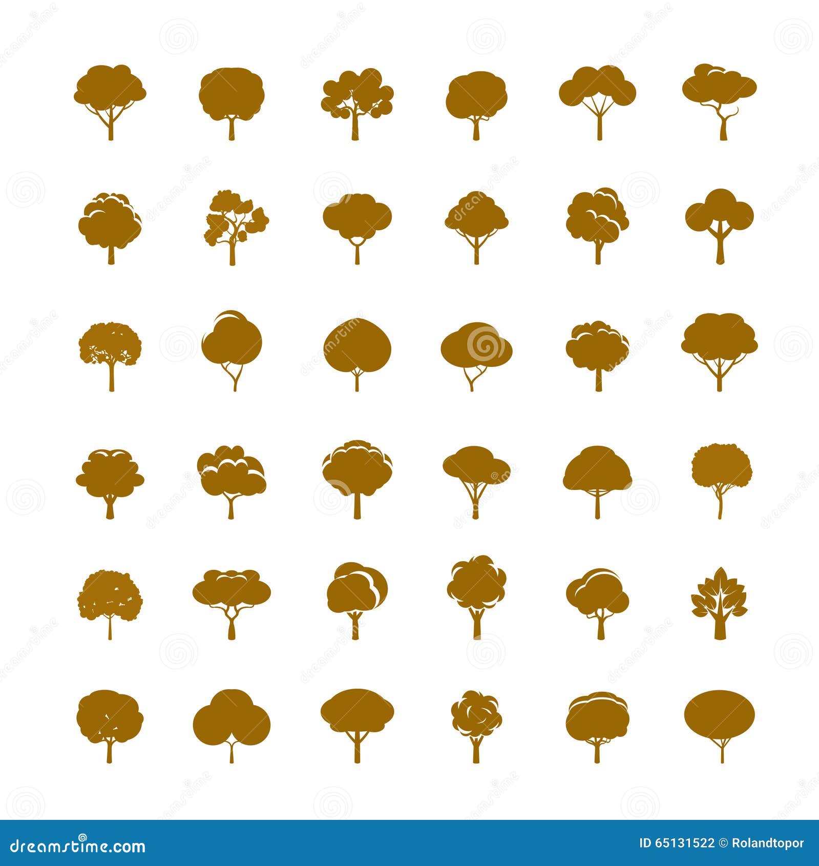 Golden Trees Pattern Royalty-Free Stock Image | CartoonDealer.com #35626180