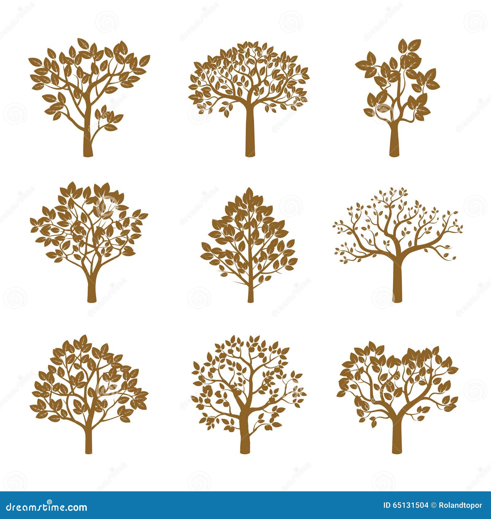 Golden Trees Pattern Royalty-Free Stock Image | CartoonDealer.com #35626180