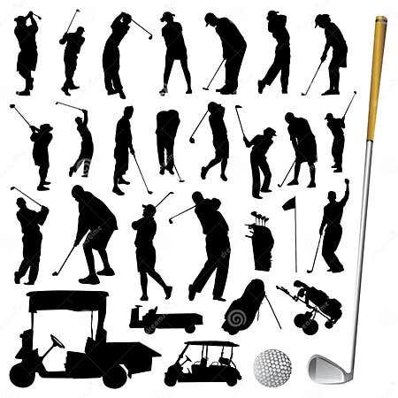 Collection of golf vector stock vector. Illustration of flag - 3864386