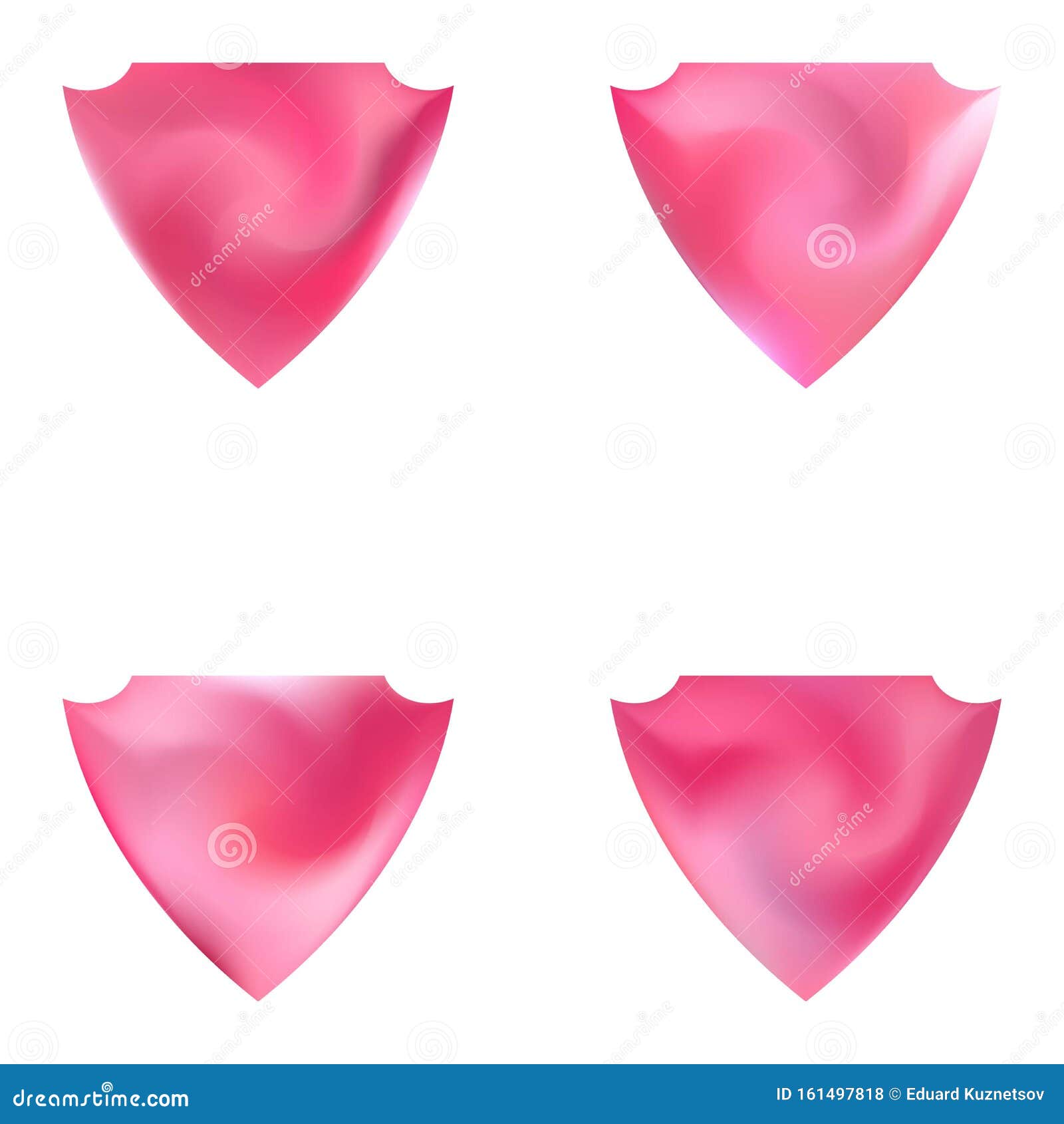 Collection of Gradient Backgrounds in the Form of a Shield Stock ...