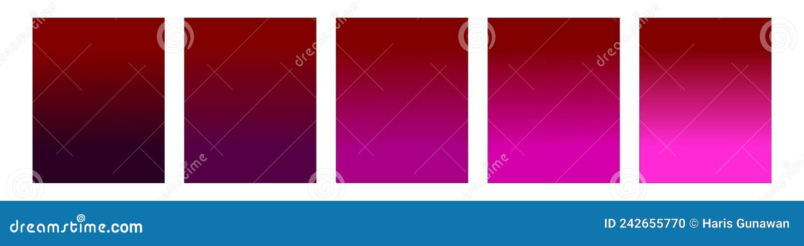 Collection of Red and Pink Light Gradient Backgrounds Stock Vector ...