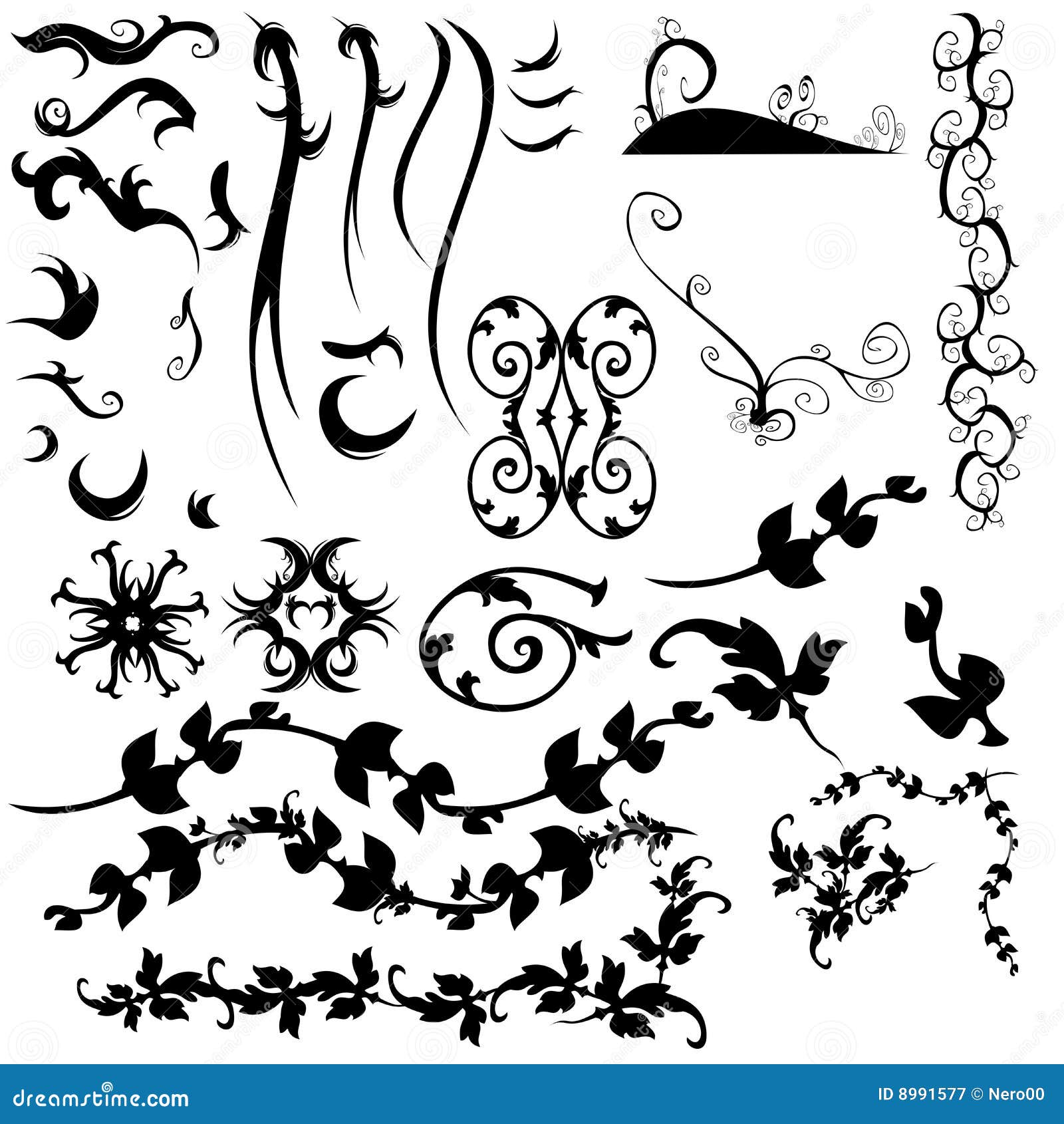 Collection of Graphic and Design Elements Stock Vector - Illustration ...
