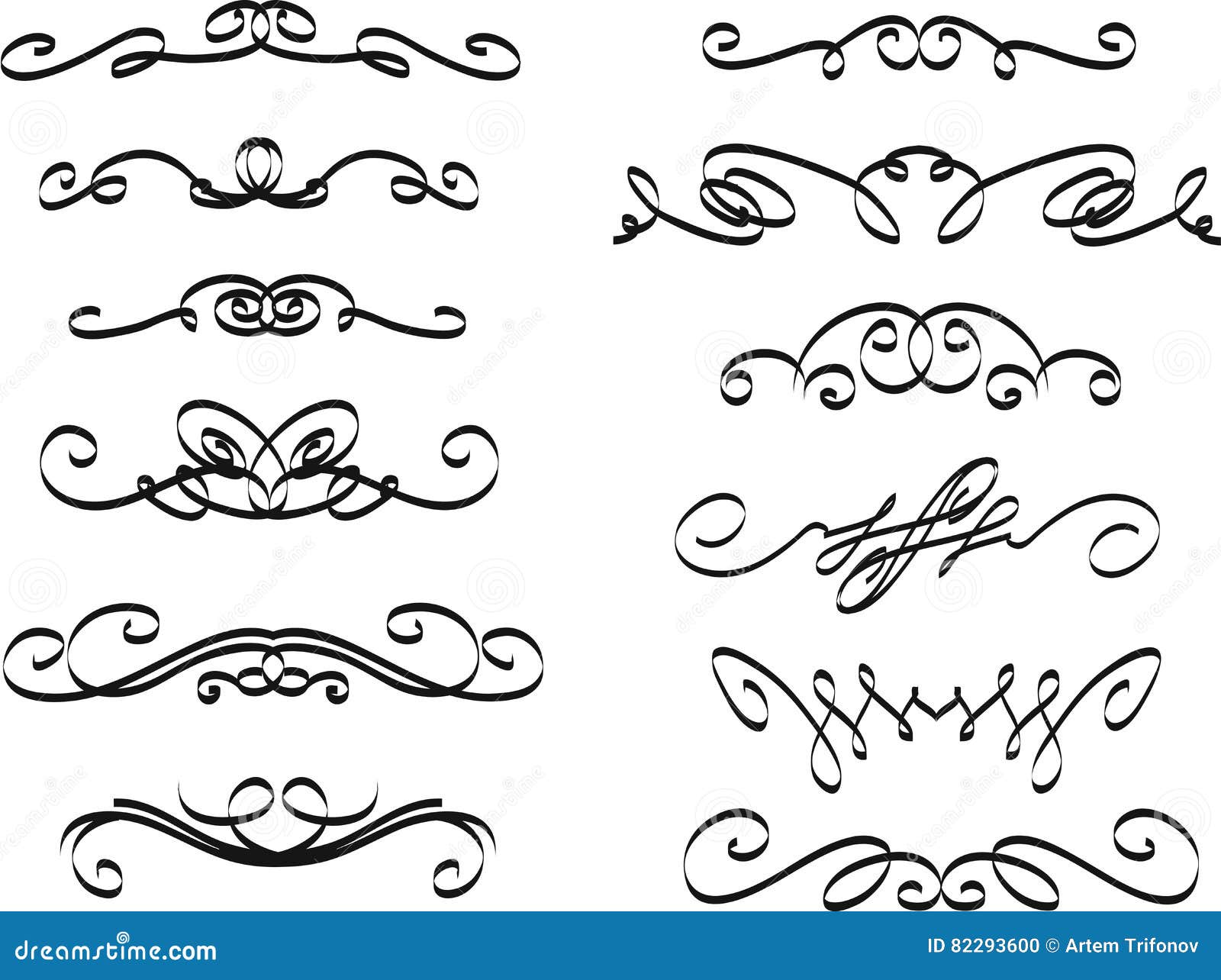 Collection of Hand Drawn Vintage Frame for Text Decoration in Vector ...