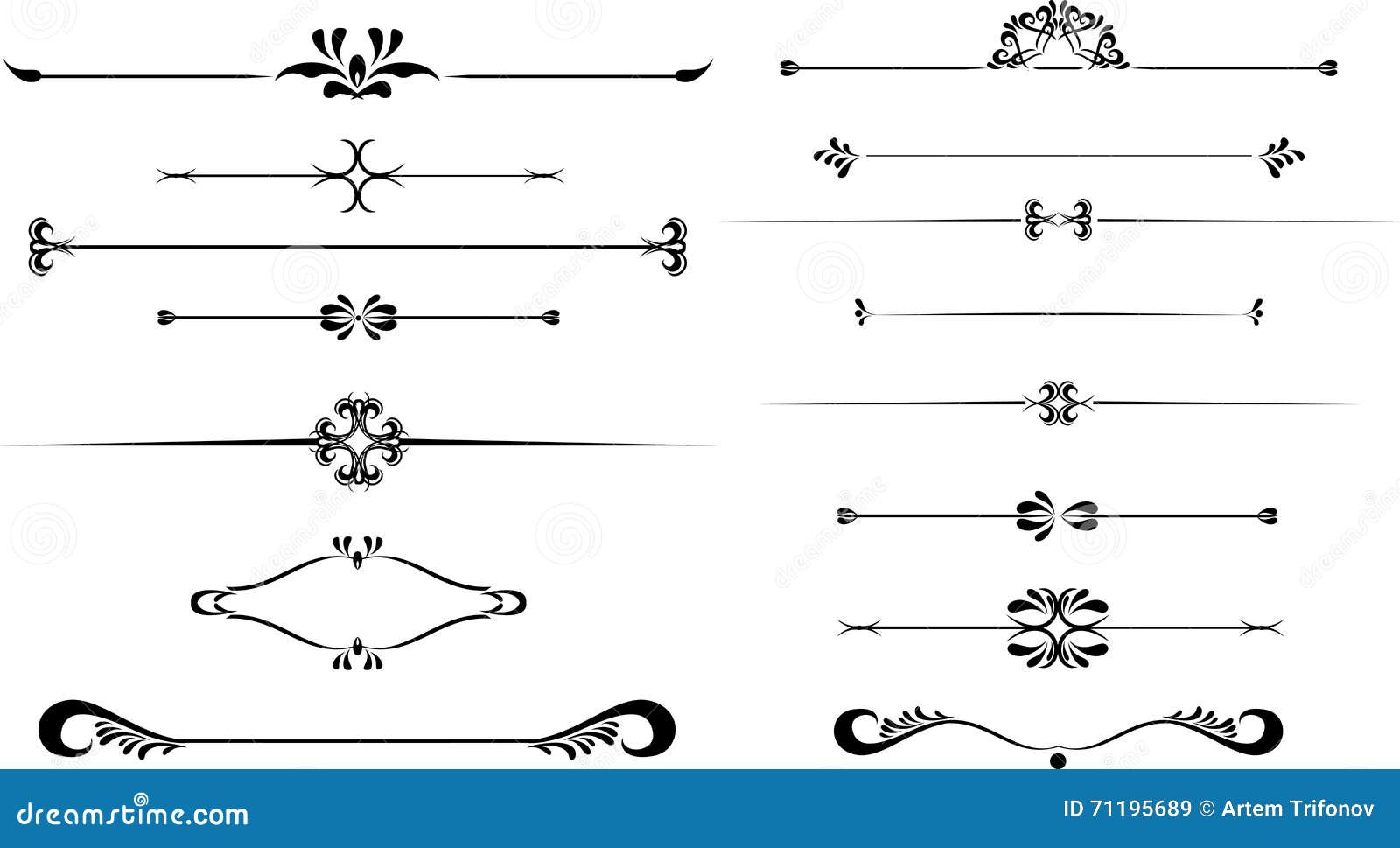 Collection of Hand Drawn Vintage Frame for Text Decoration Stock Vector ...