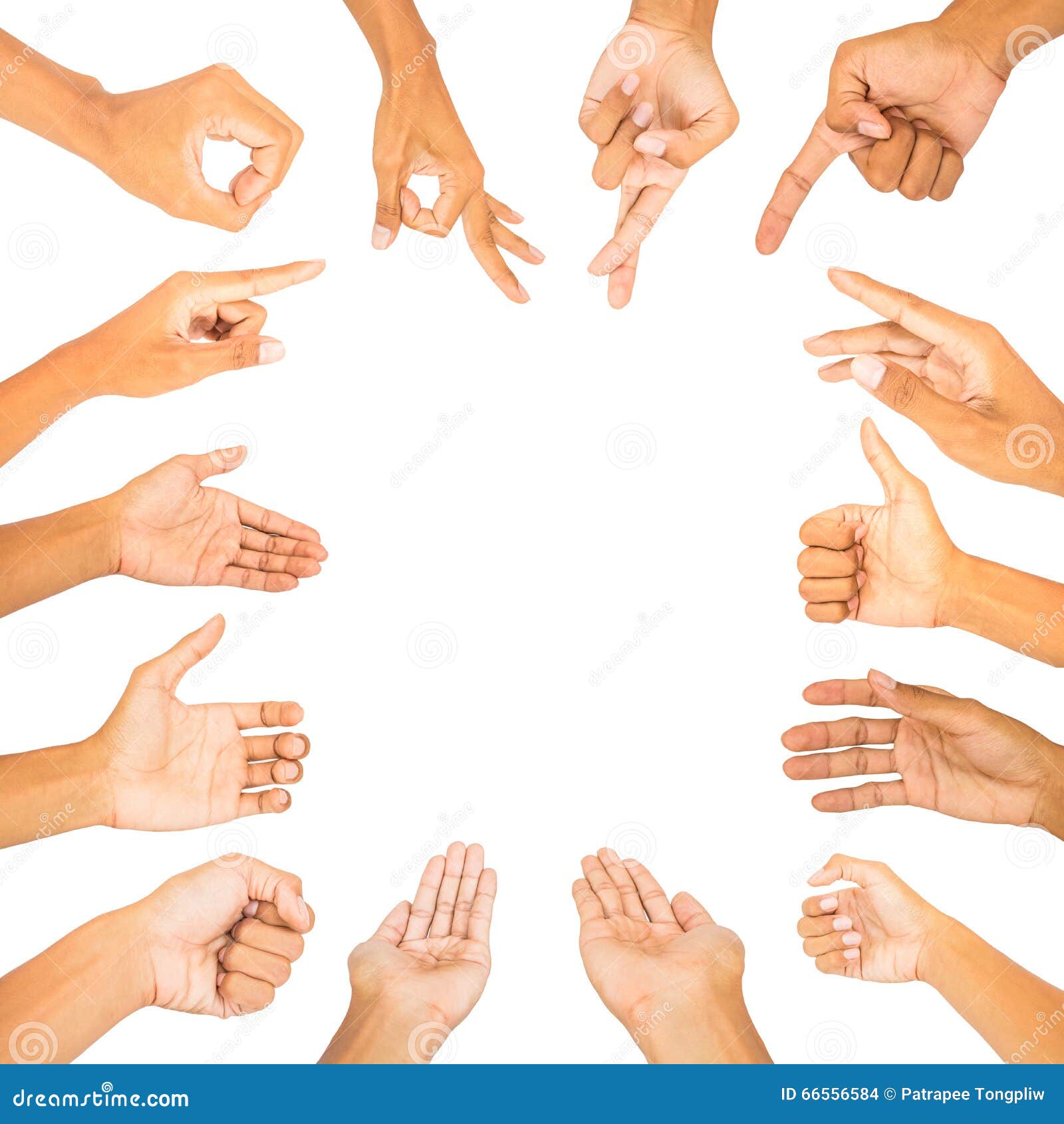 Collection Of Hand Symbol White Isolated Stock Photo | CartoonDealer ...