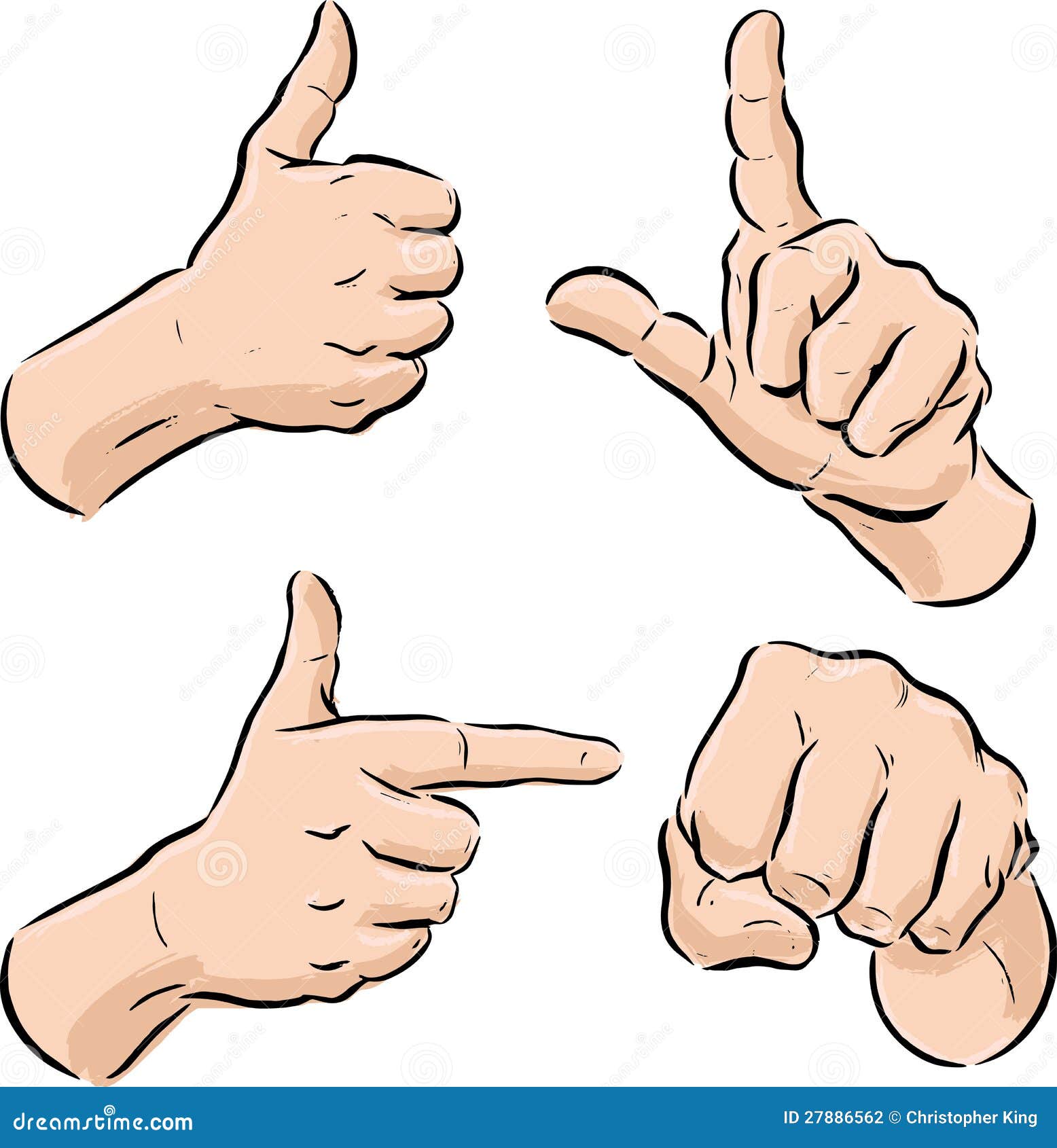 Collection of Hand Symbols stock vector. Illustration of icons - 27886562