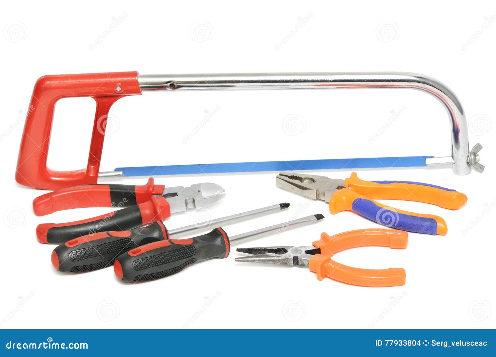 Collection of hand tools stock photo. Image of improvement - 77933804