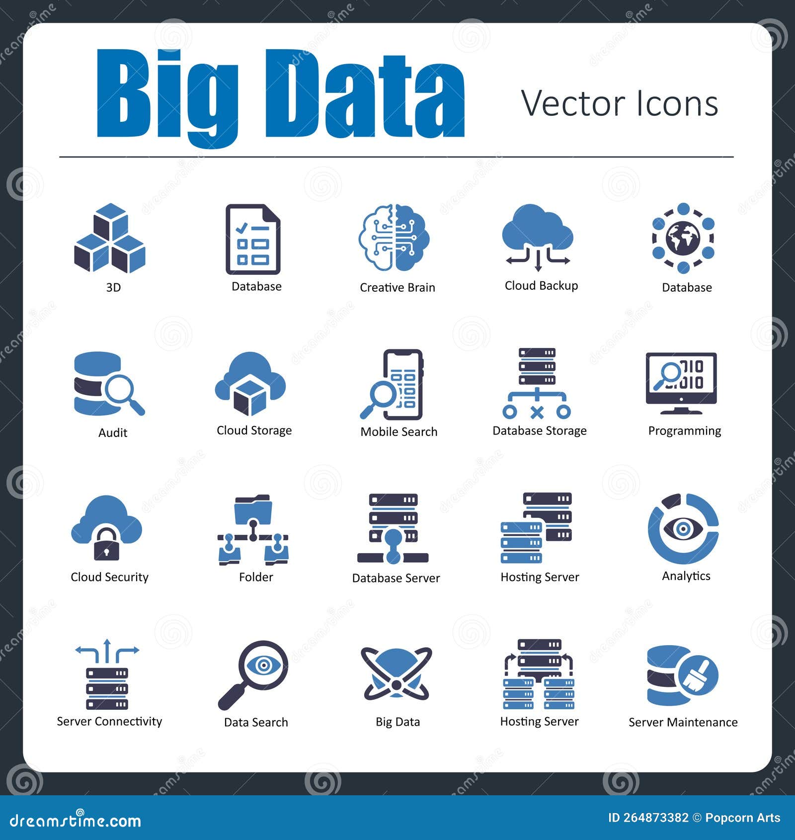 Big Data stock vector. Illustration of security, data - 264873382