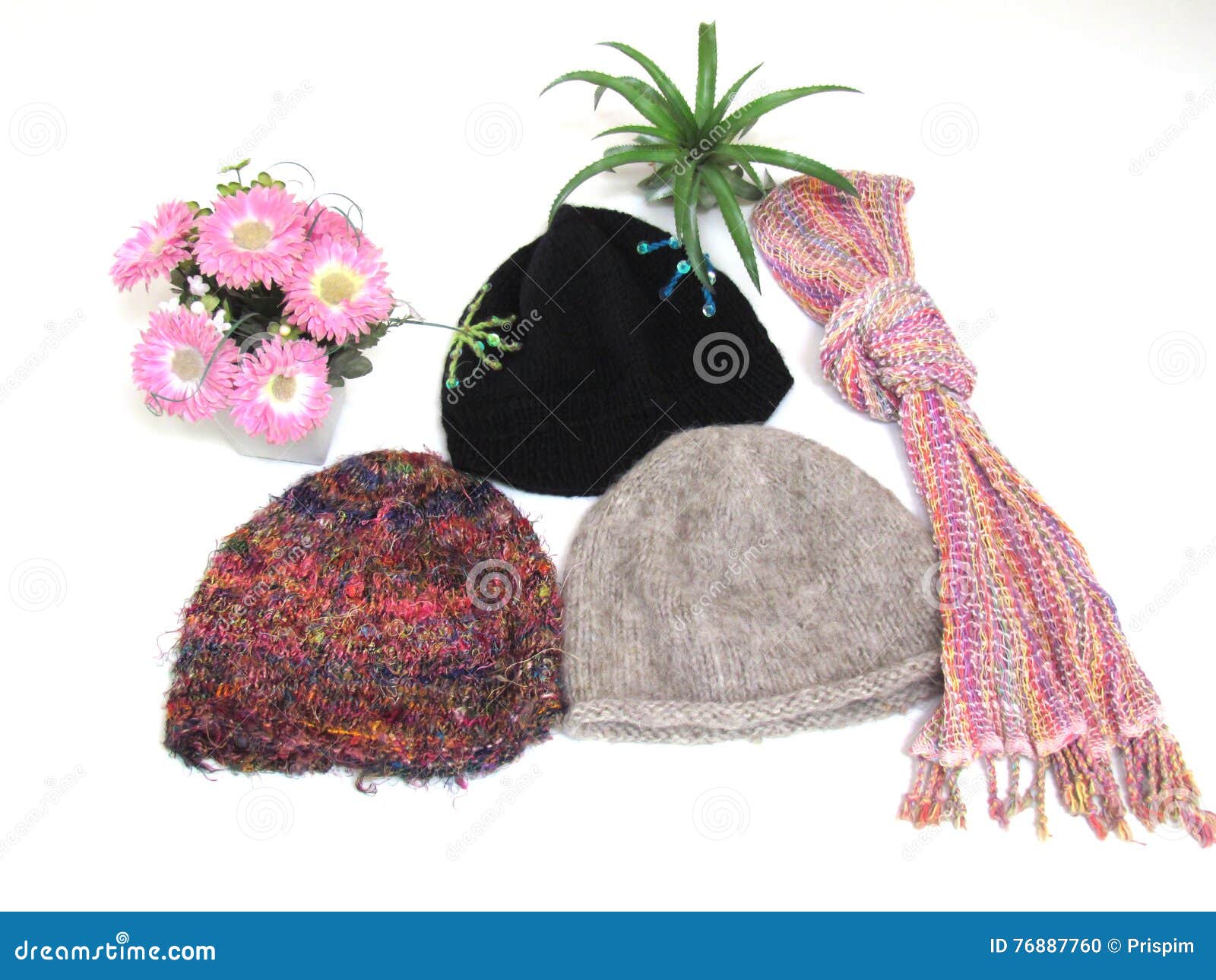 Collection Hats for Winter. Stock Photo - Image of black, modern: 76887760