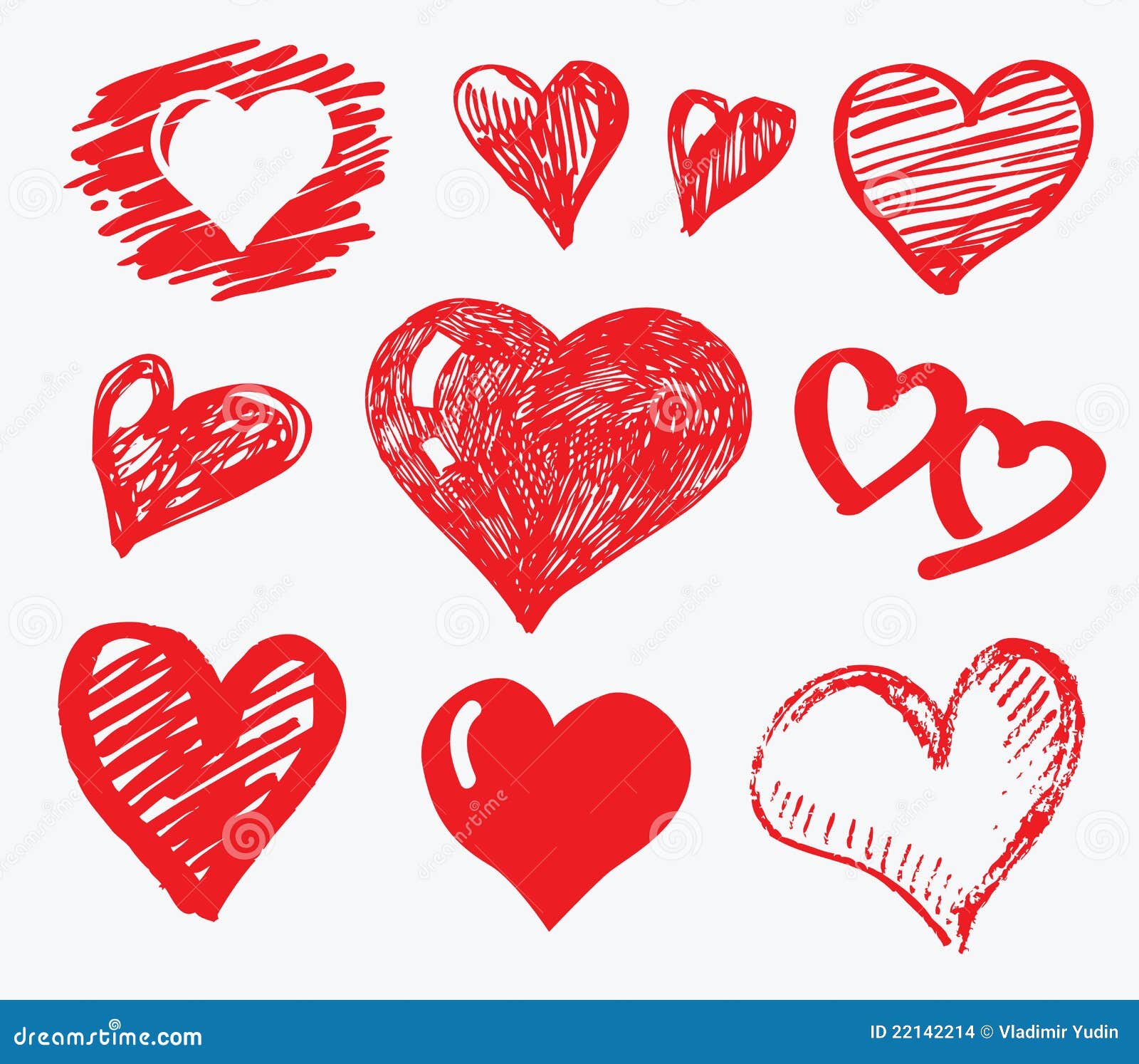 Collection heart vector stock vector. Illustration of heart - 22142214