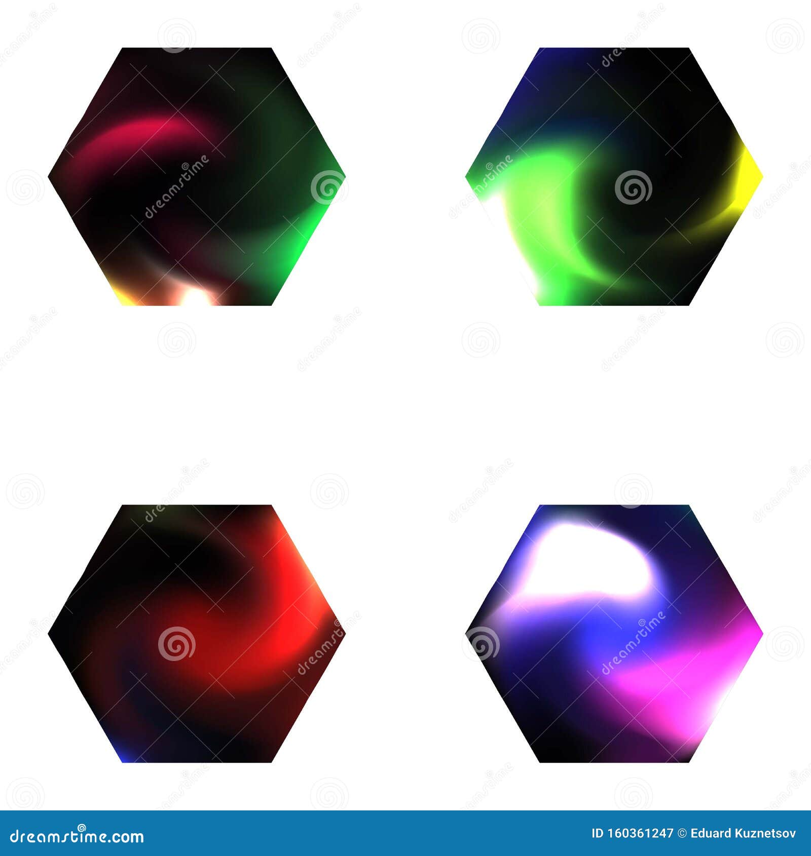 Collection of Hexagonal Smooth Backgrounds Stock Illustration - Illustration of hipster ...