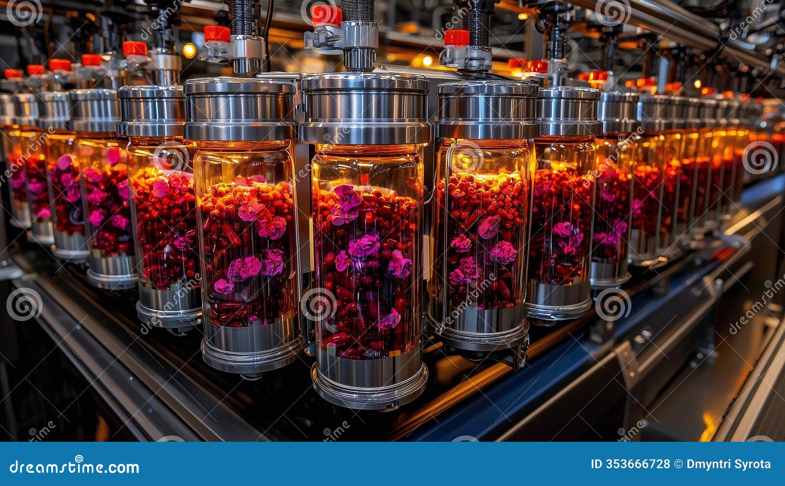 Advanced Robotic Pharmaceutical Manufacturing Stock Illustration ...