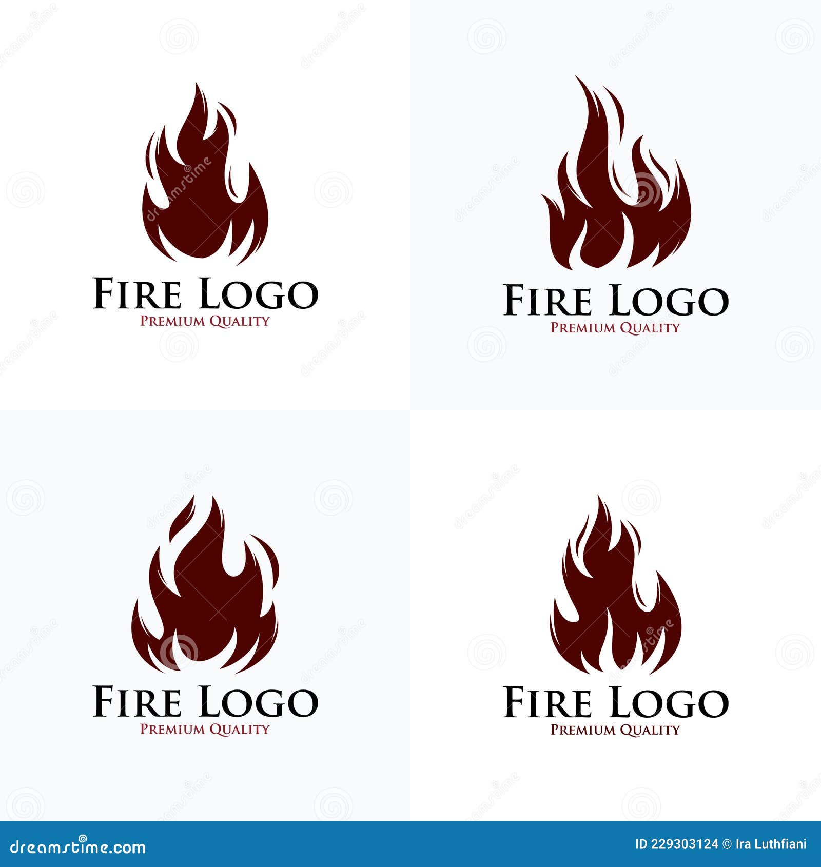 Collection of Hot Flaming Logo Design Stock Vector - Illustration of ...