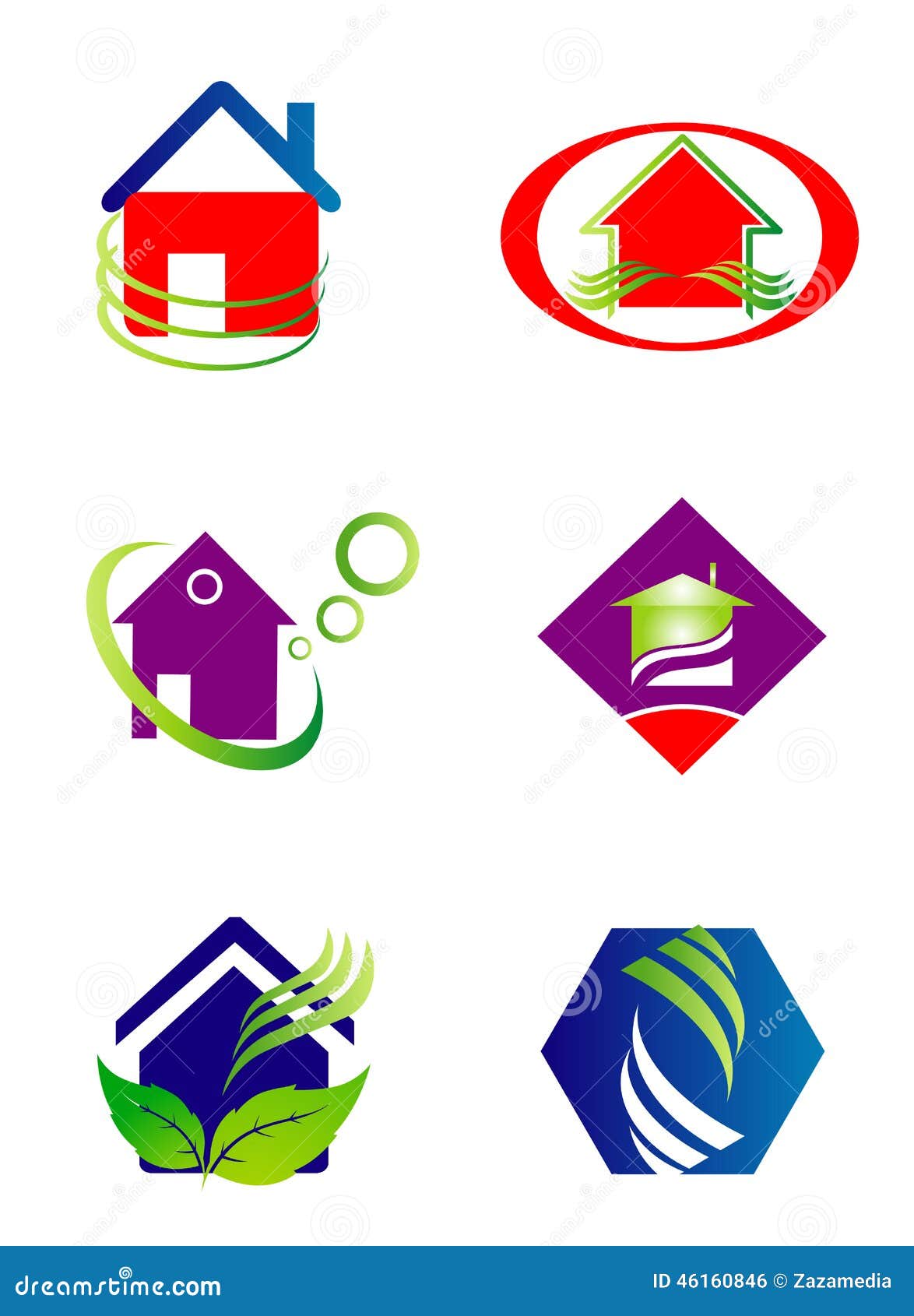 Collection of House and Home Logo Stock Vector - Illustration of ...