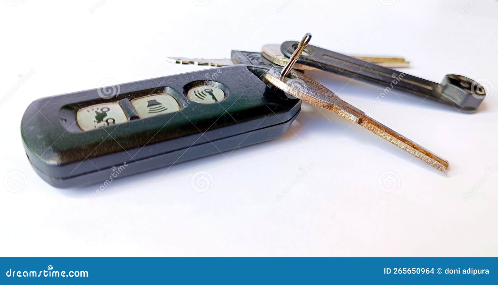 A Collection of House Keys and Motorcycle Keys in One Stock Photo ...