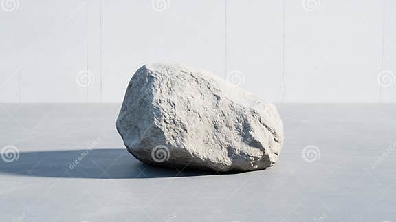 A Collection of Hyper-realistic Silver Rocks Rests on a Sleek Surface ...