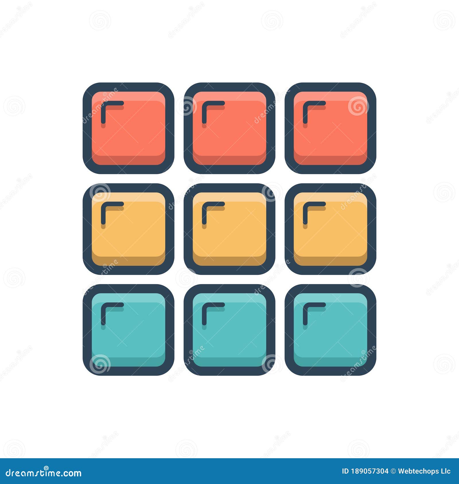 Color Illustration Icon for Collection, List and Menu Stock ...