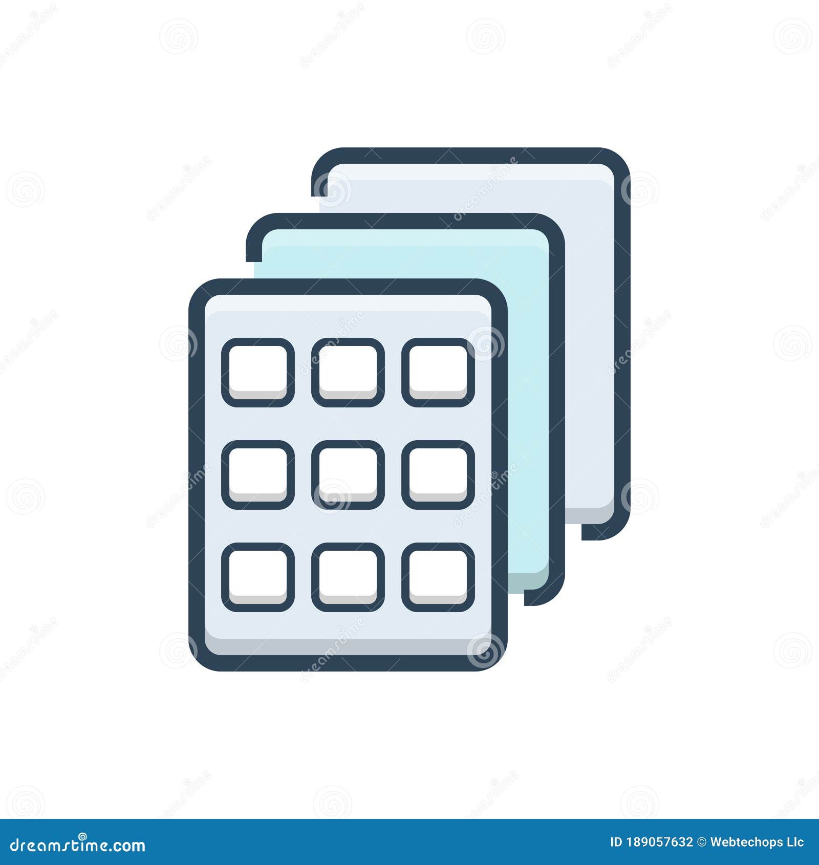 Color Illustration Icon for Collection, Stock and Set Stock ...