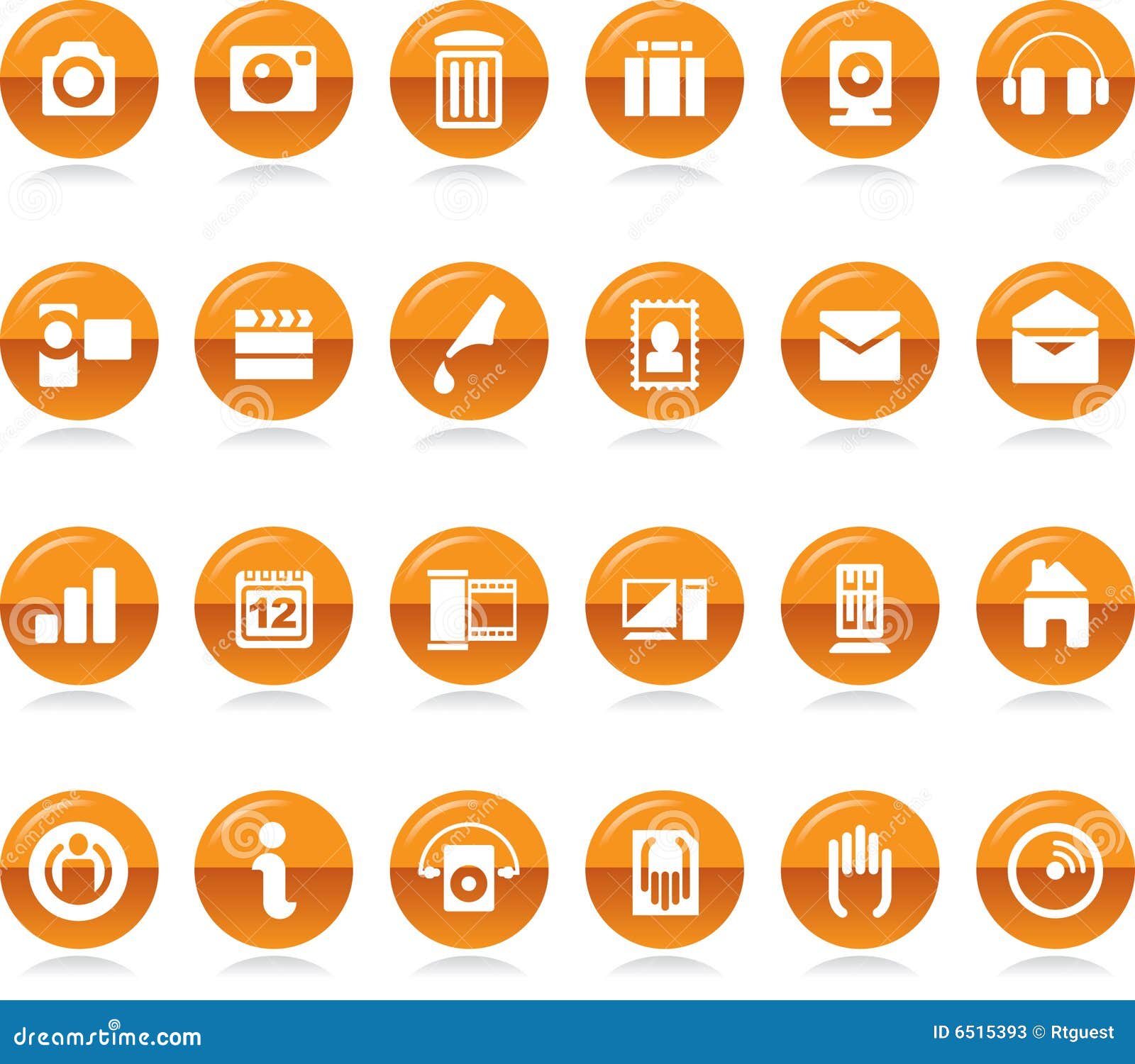 Collection of Icons stock vector. Illustration of personal - 6515393
