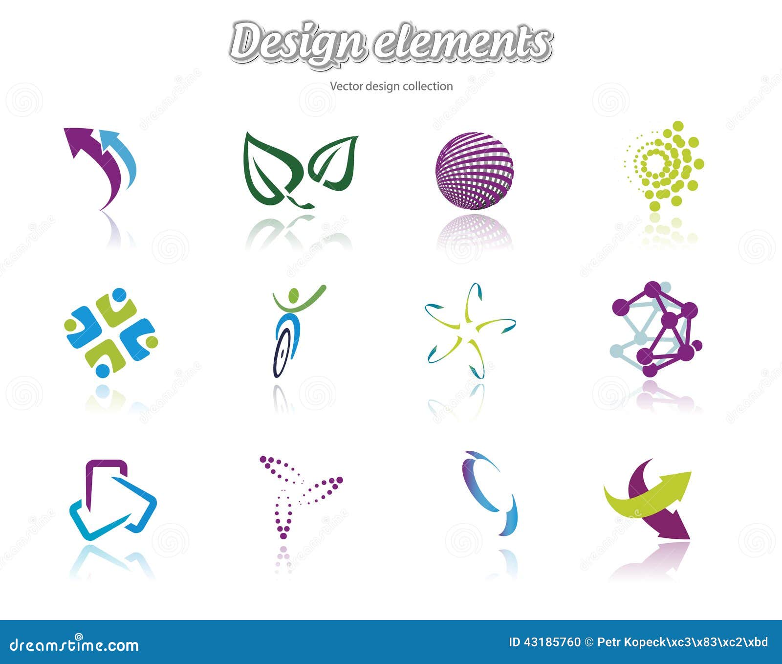 Collection of icons stock illustration. Illustration of green - 43185760