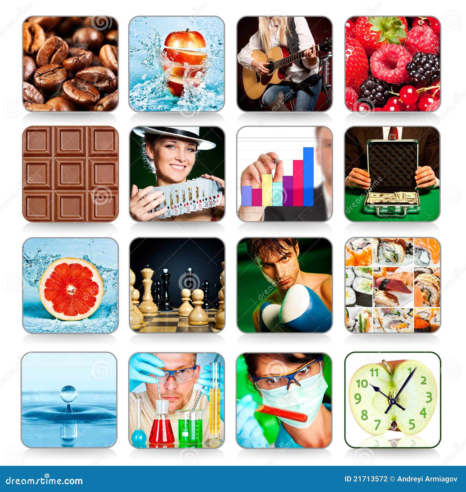 Collection of Icons for Programs and Games Stock Photo - Image of ...