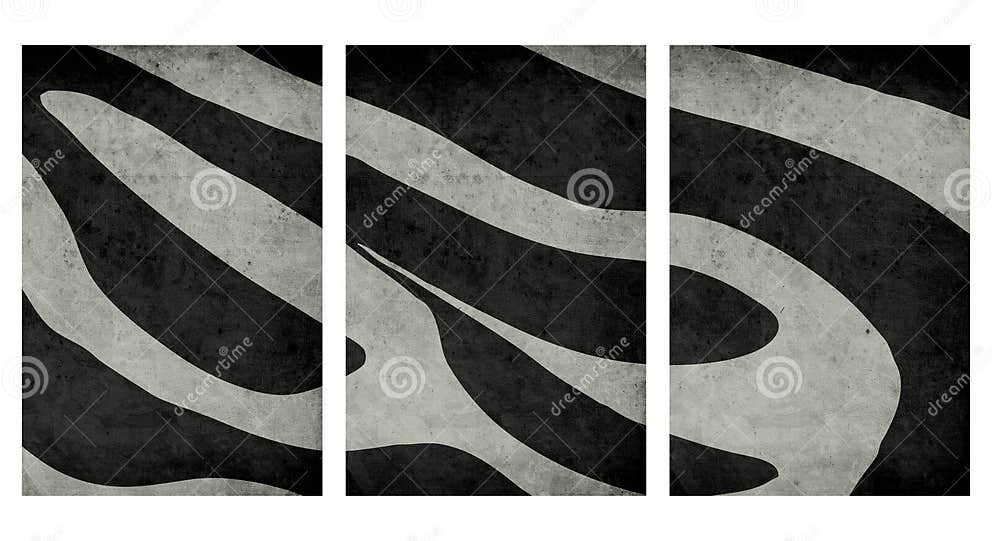 Collection of 3 Illustrations for Print , Interior Design Stock Vector ...