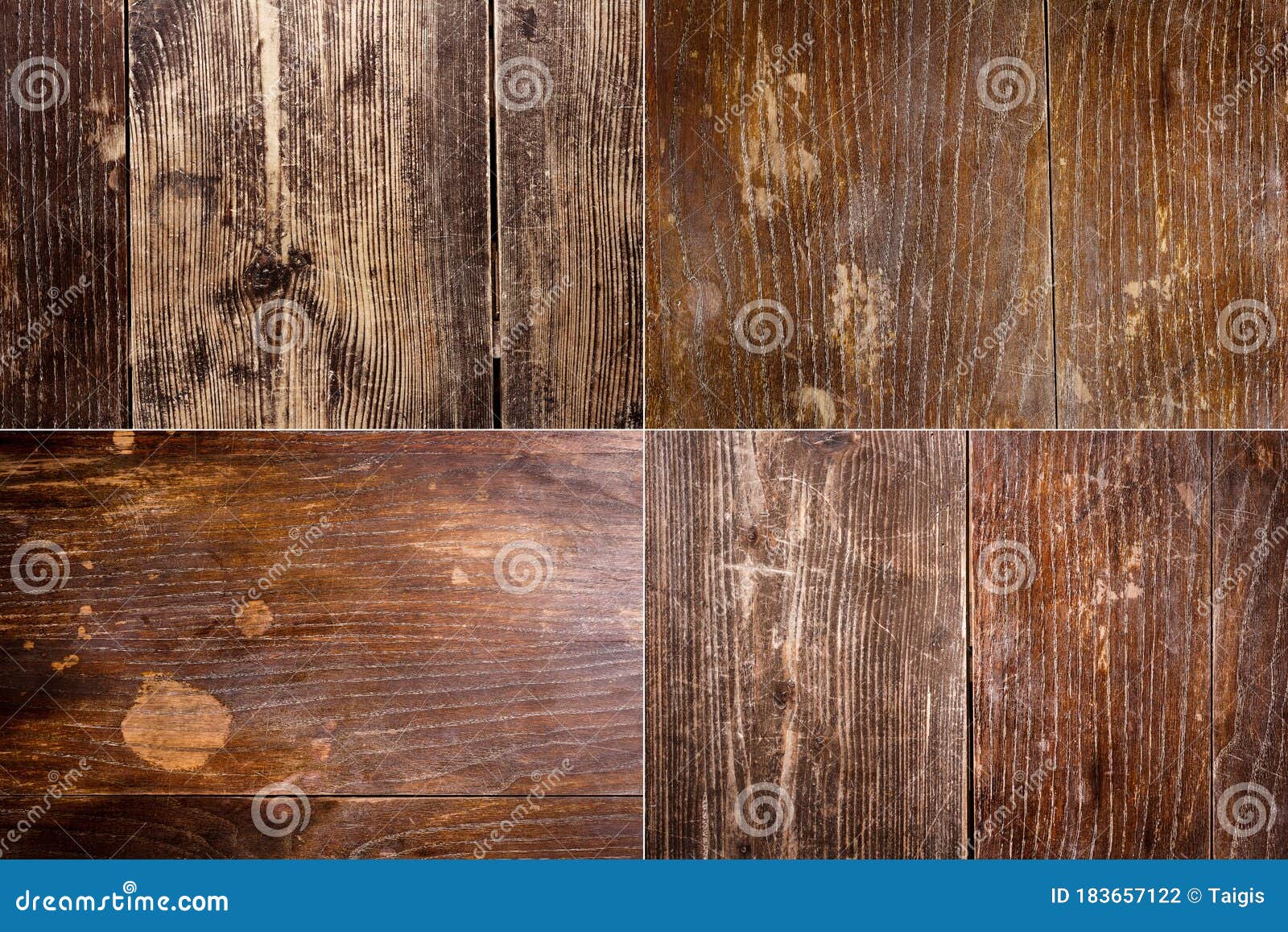 Collection of Images with Old Scratched Oak Table Top Stock Photo ...