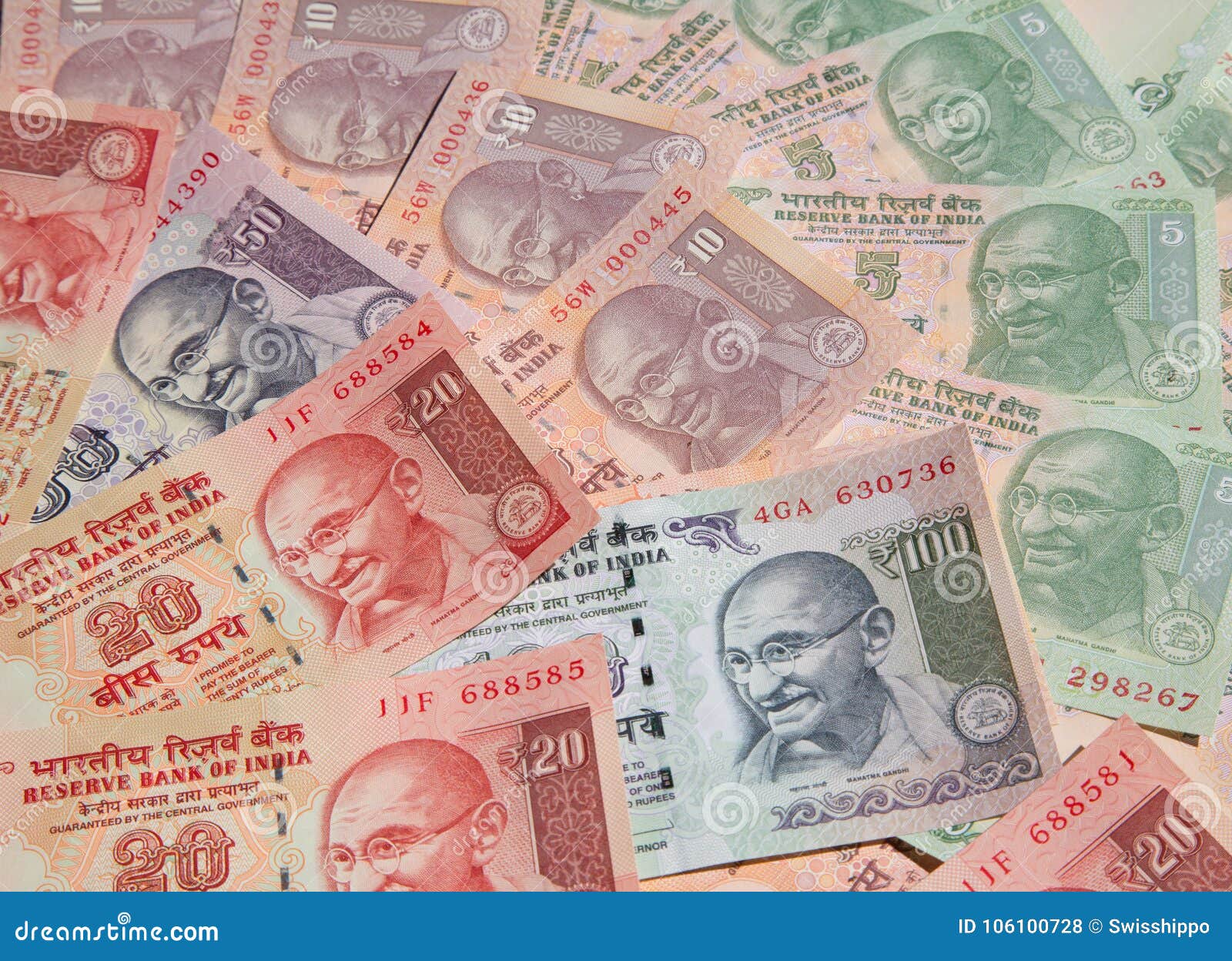 Indian banknotes stock photo. Image of exchange, banking - 106100728