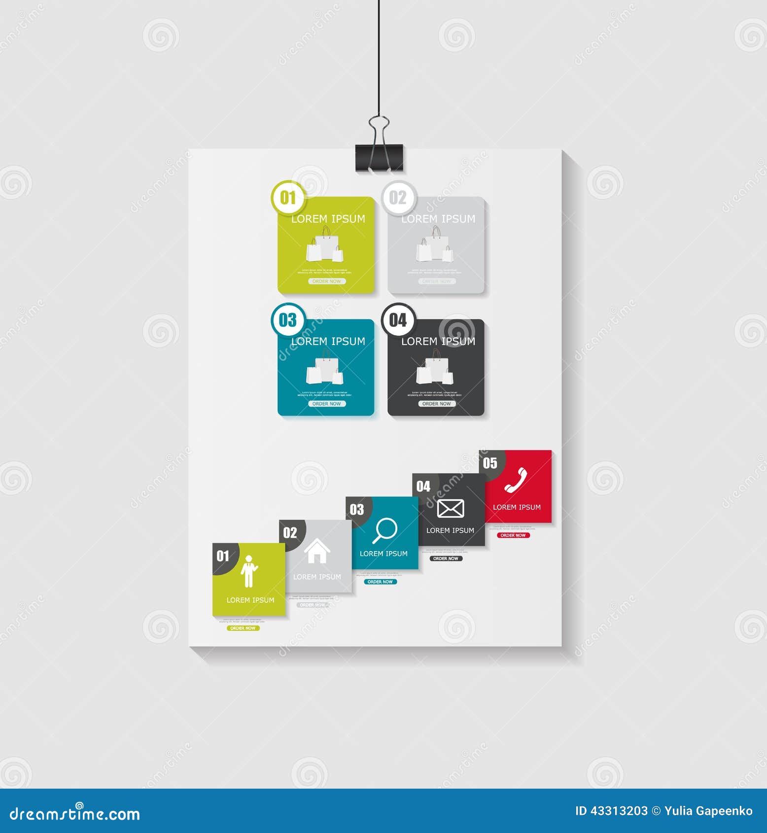 Collection of Infographic Templates for Business Stock Vector ...