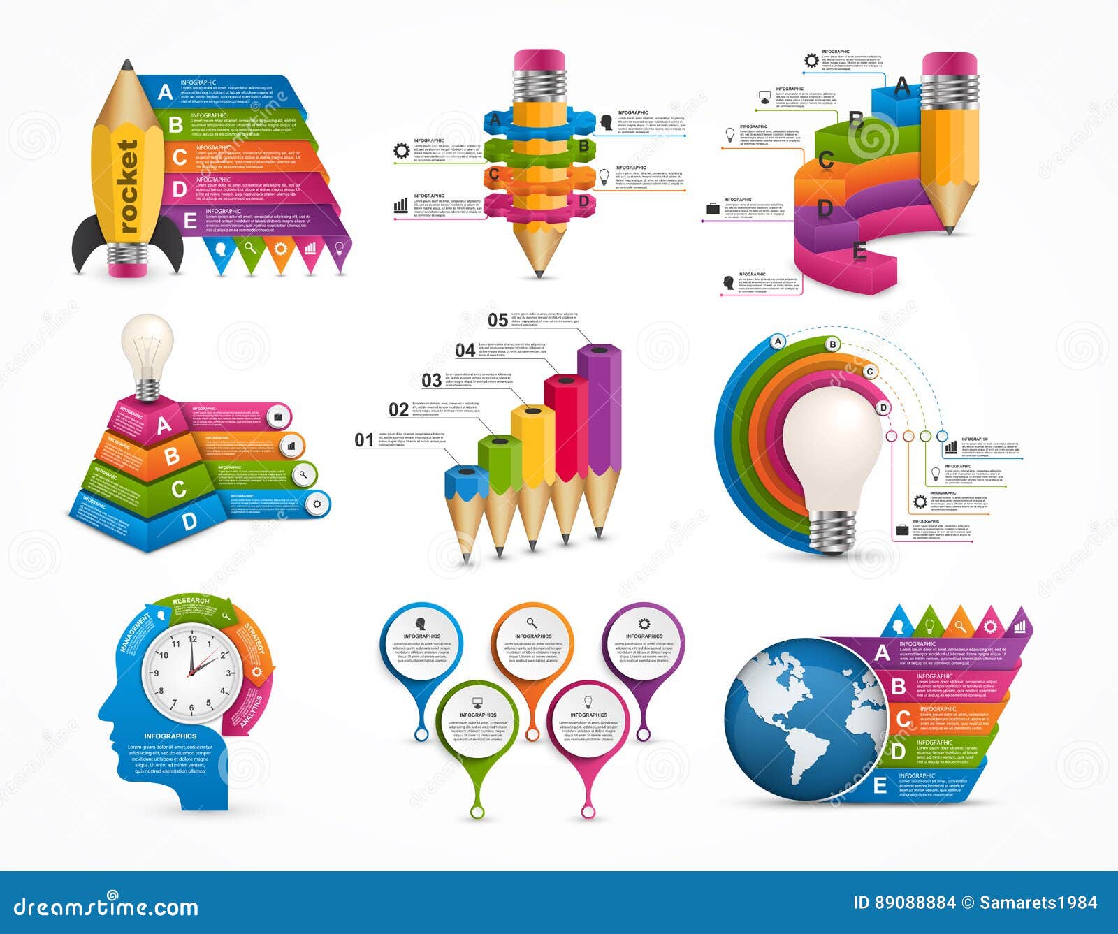 Collection Infographics. Design Elements. Infographics For Business ...