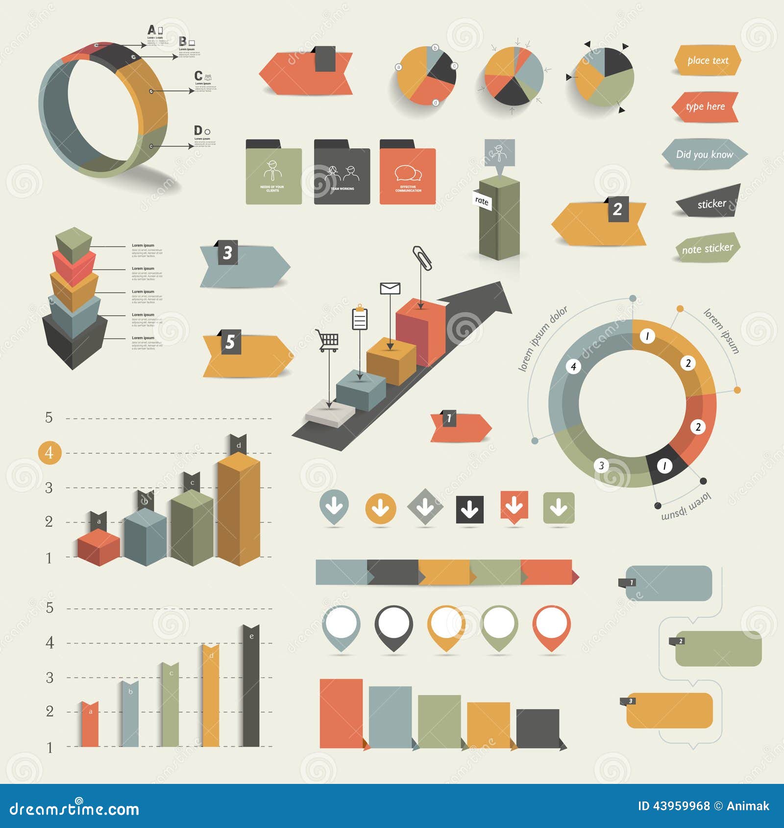 Collection Infographics. Design Elements. Infographics For Business ...