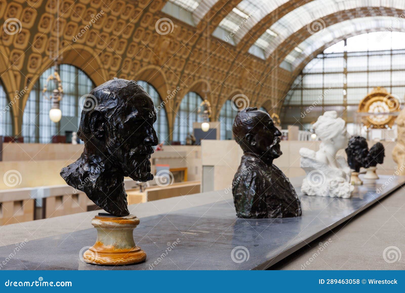 Statues by Auguste Rodin, at the Orsay Museum in Paris. France ...