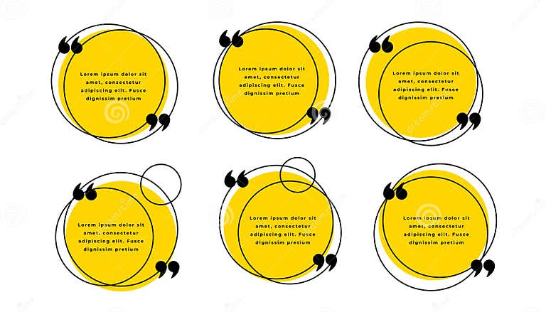 Collection of Inverted Comma Mark Bubble Icon for Web Content Stock ...