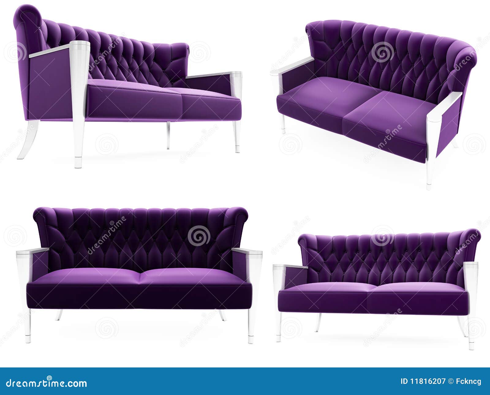 Collection of Isolated Sofas Stock Illustration - Illustration of ...
