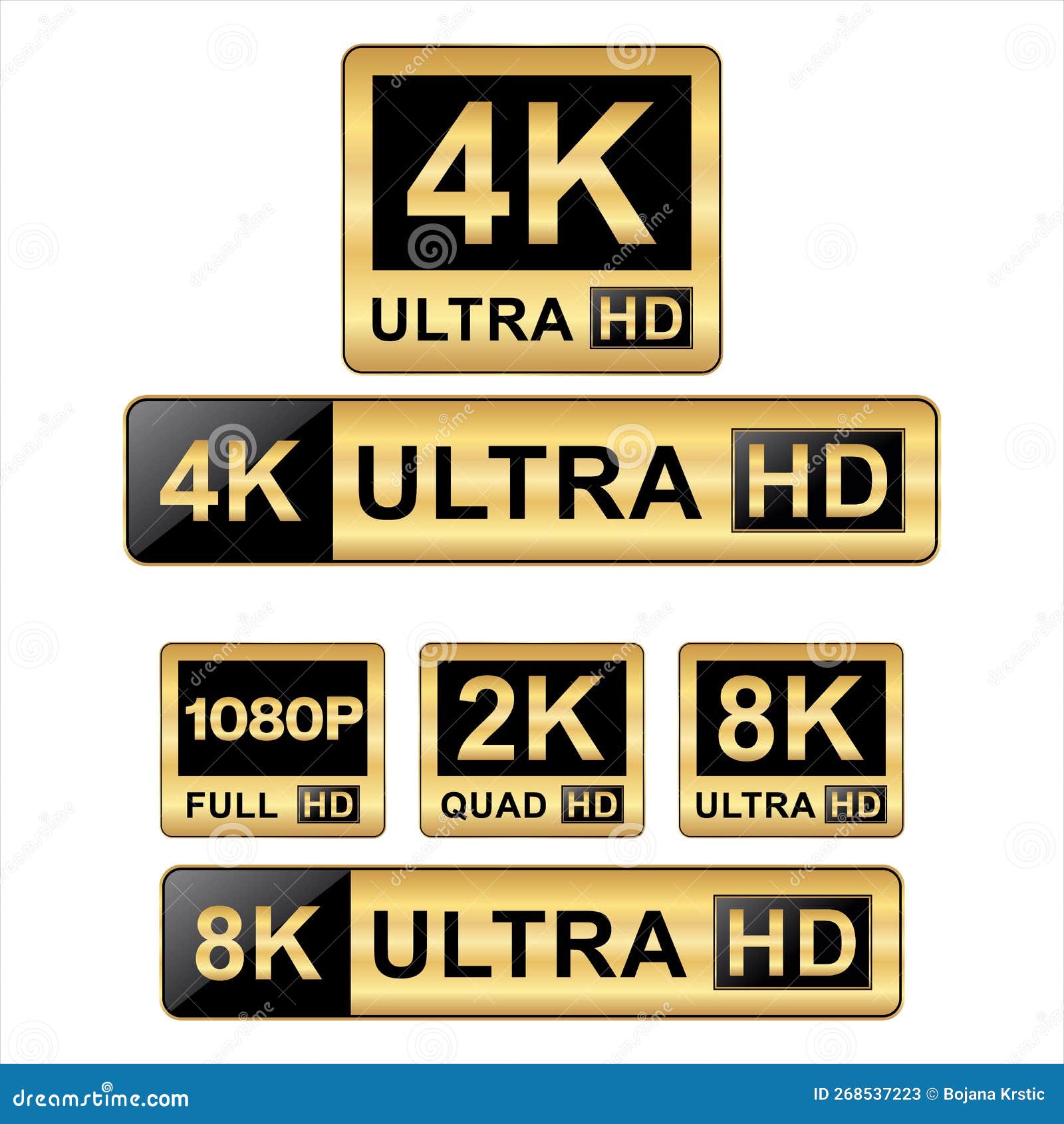 Collection of 8k Ultra Hd Icon 4k Ultra Hd 2k Ultra Hd and 1080 Full Hd ...